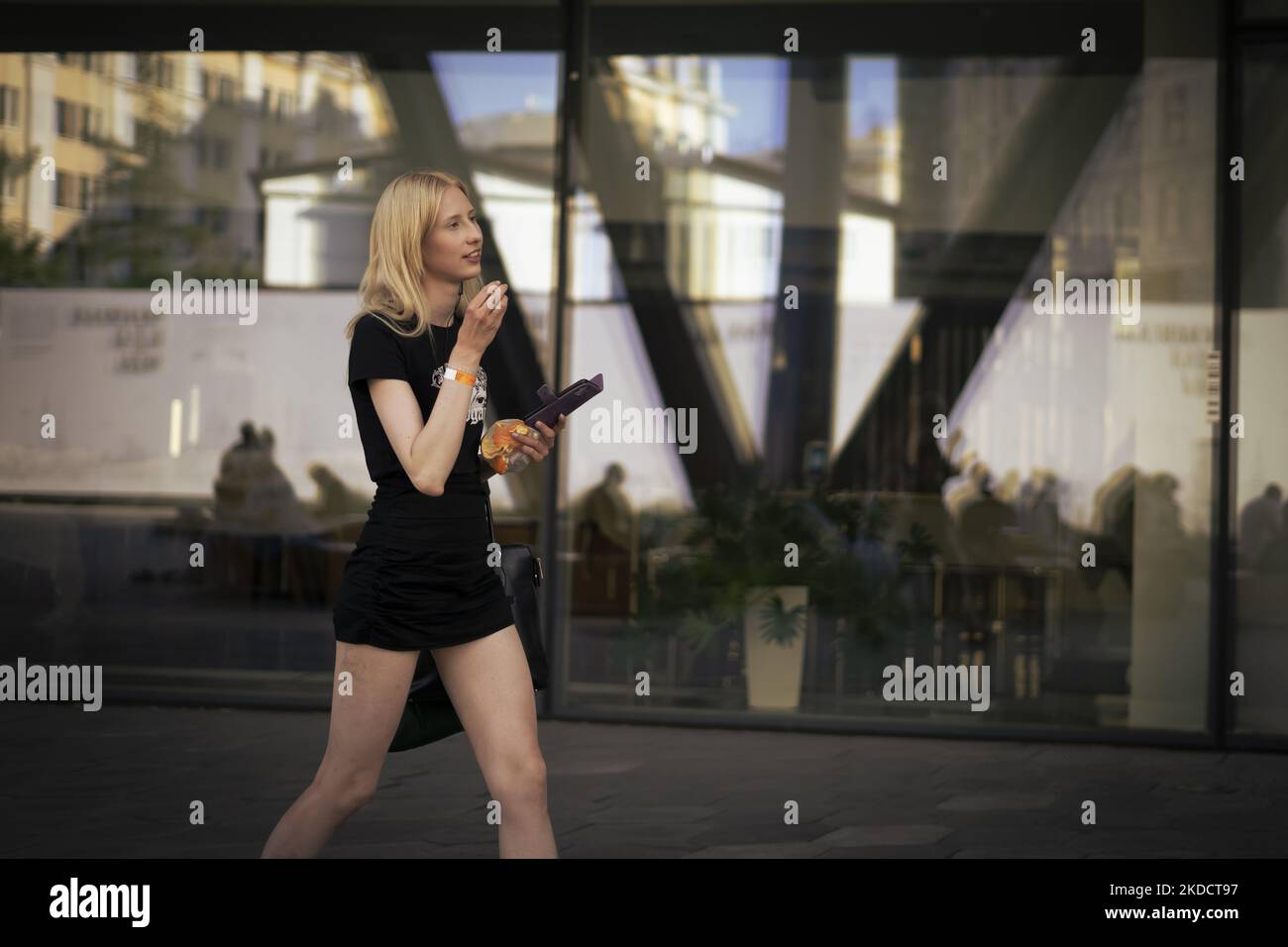 Street Style Moscow Fashion Week 26 June 2022, Moscow, Russia (Photo by ...