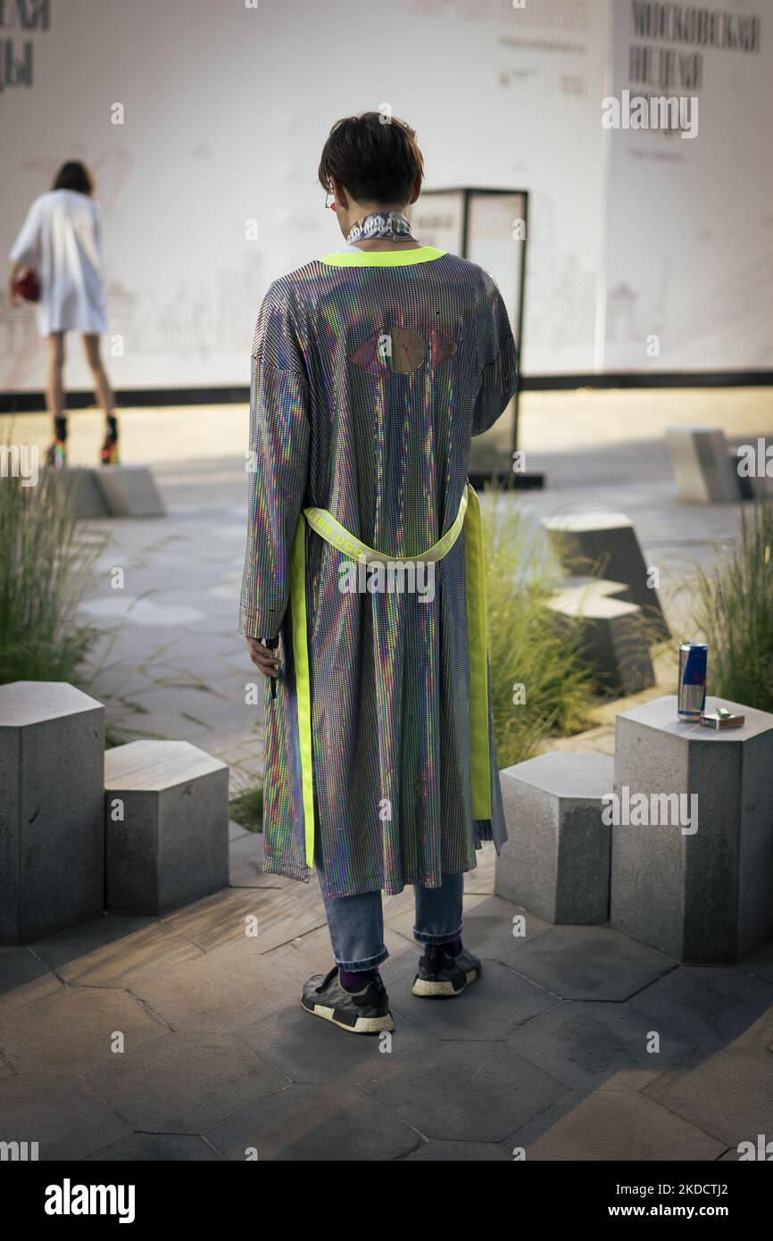 Street Style Moscow Fashion Week 26 June 2022, Moscow, Russia (Photo by ...