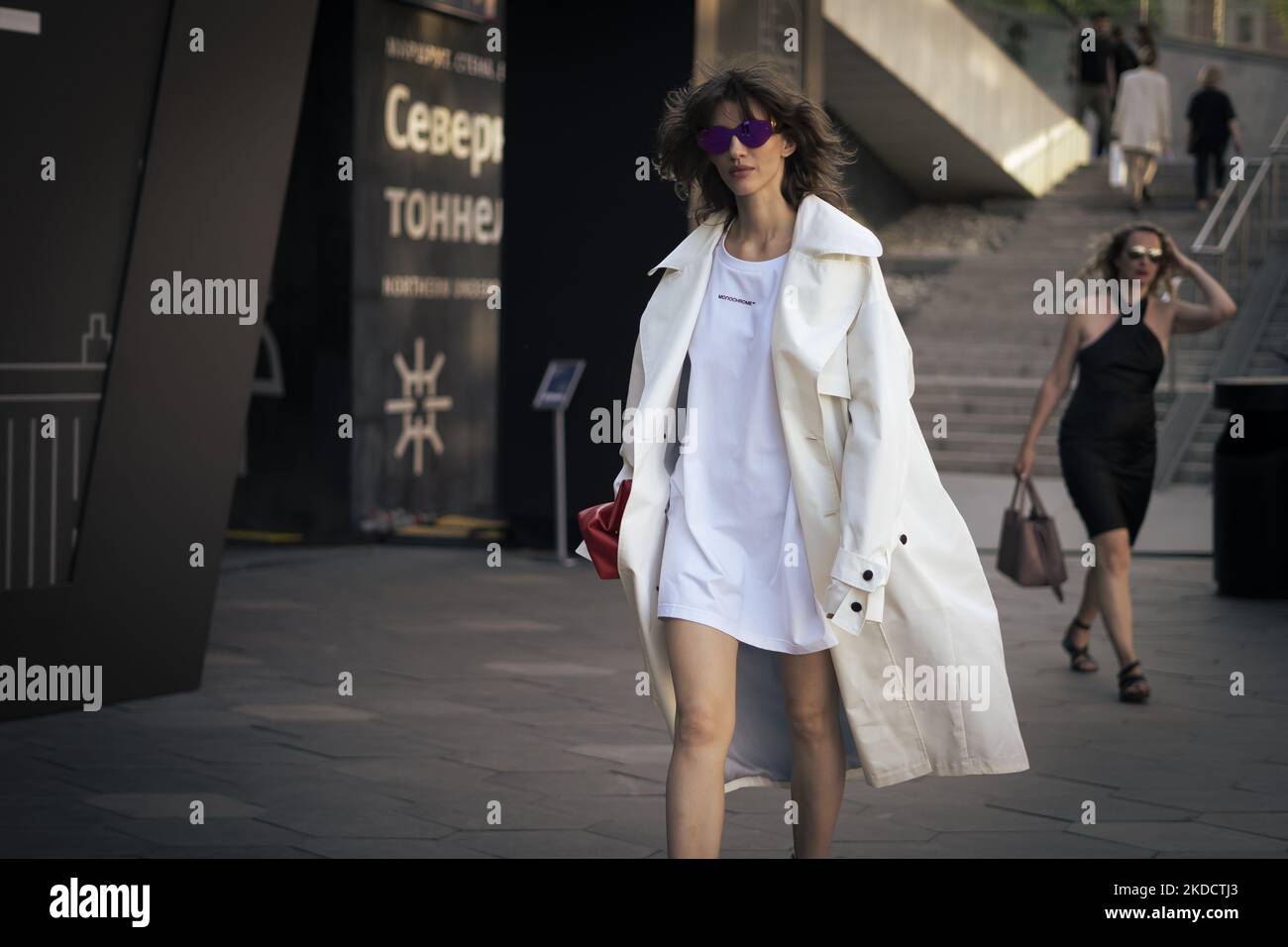 Street Style Moscow Fashion Week 26 June 2022, Moscow, Russia (Photo by ...