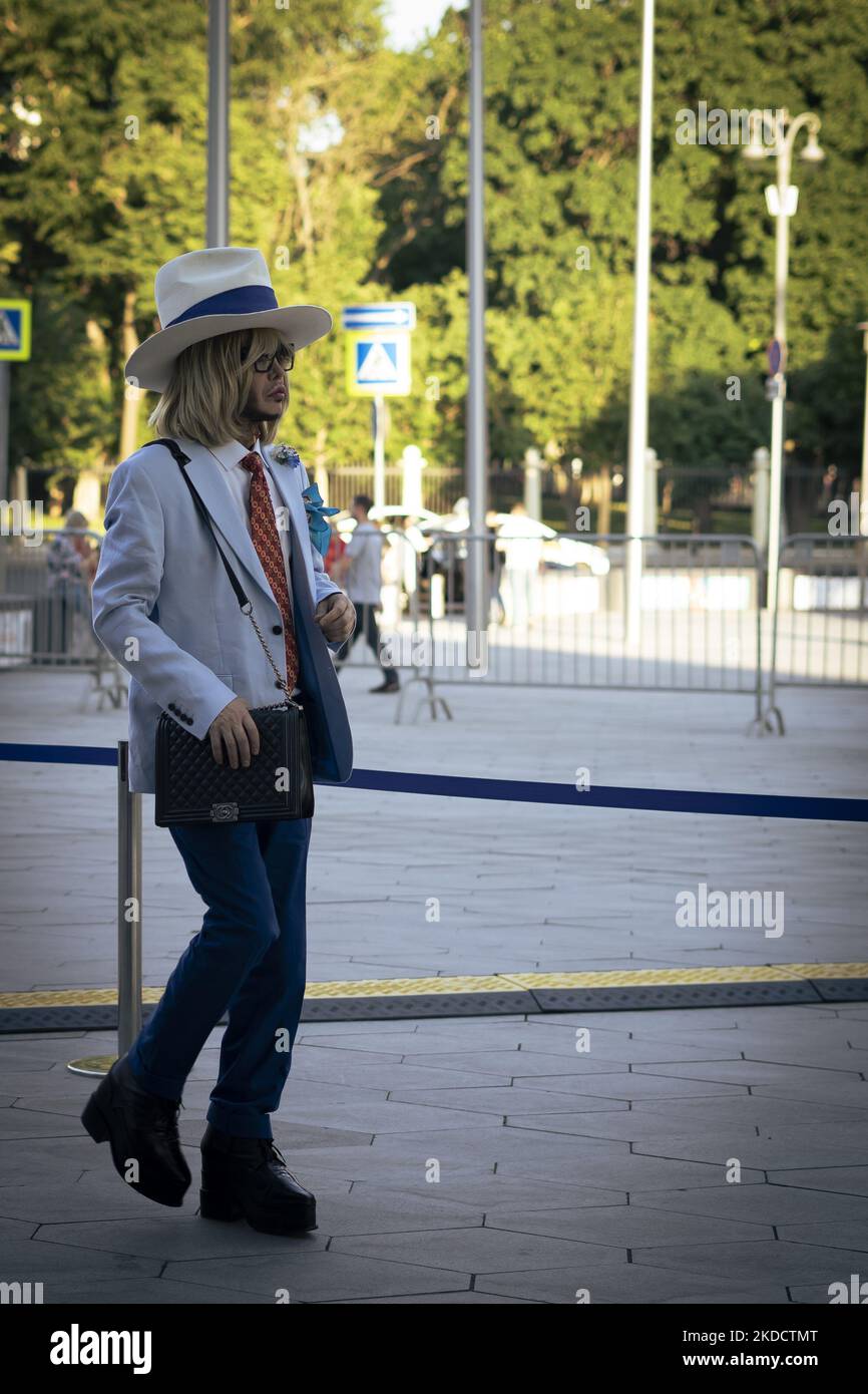 Street Style Moscow Fashion Week 26 June 2022, Moscow, Russia (Photo by ...