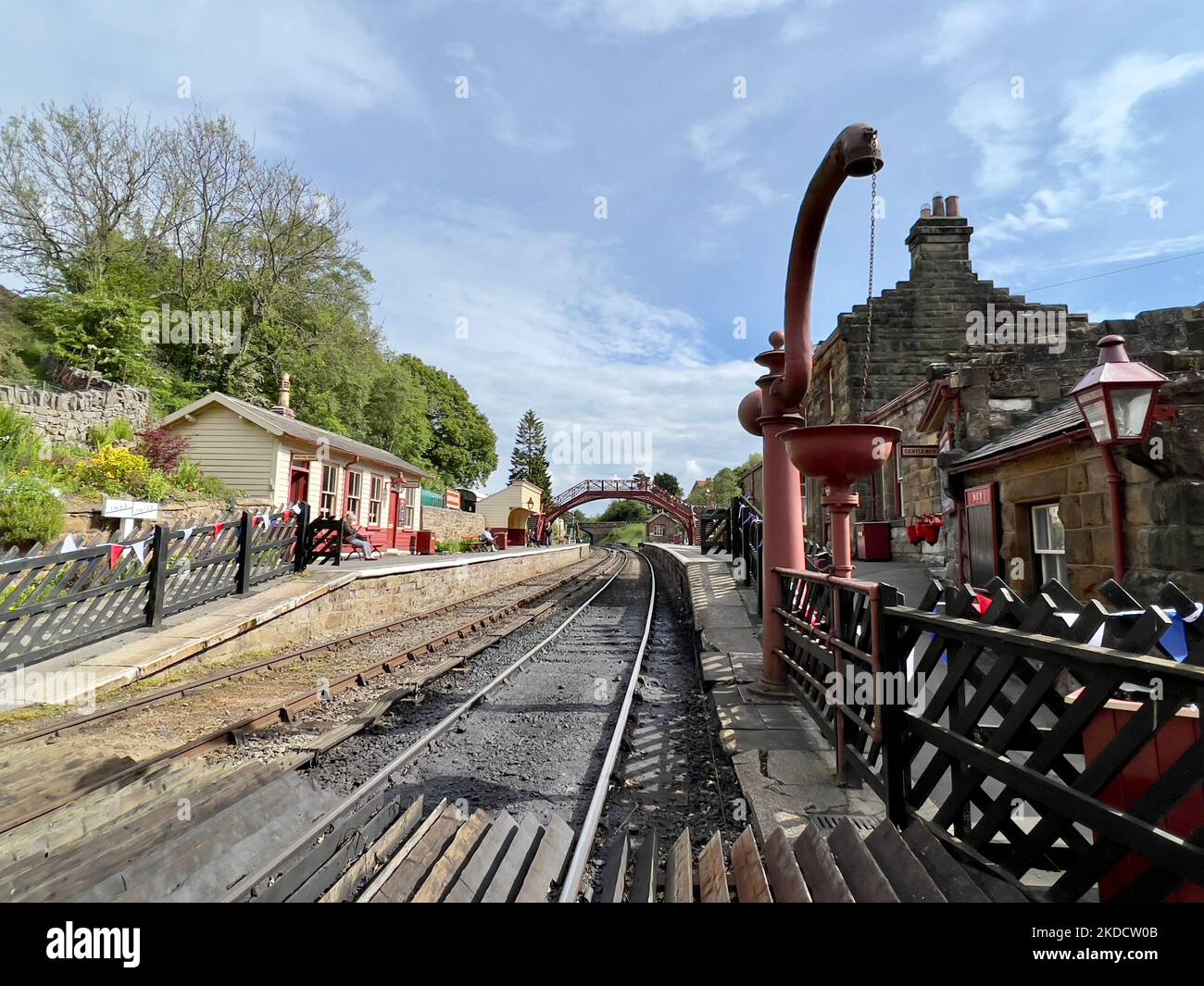 Goathland Train Station View Stock Photo - Alamy