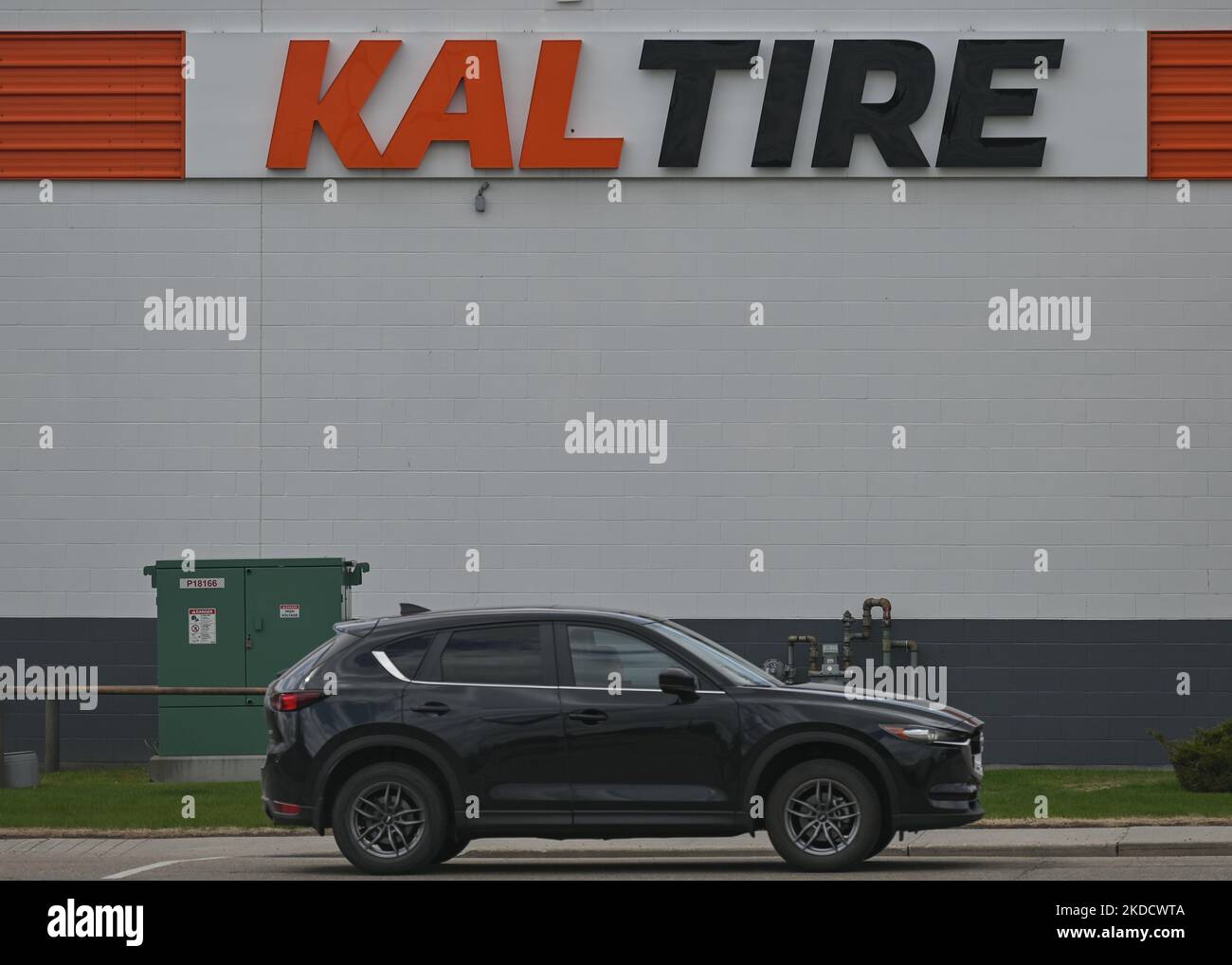 Kal Tire logo. Friday, May 20, 2022, in Edmonton, Alberta, Canada ...