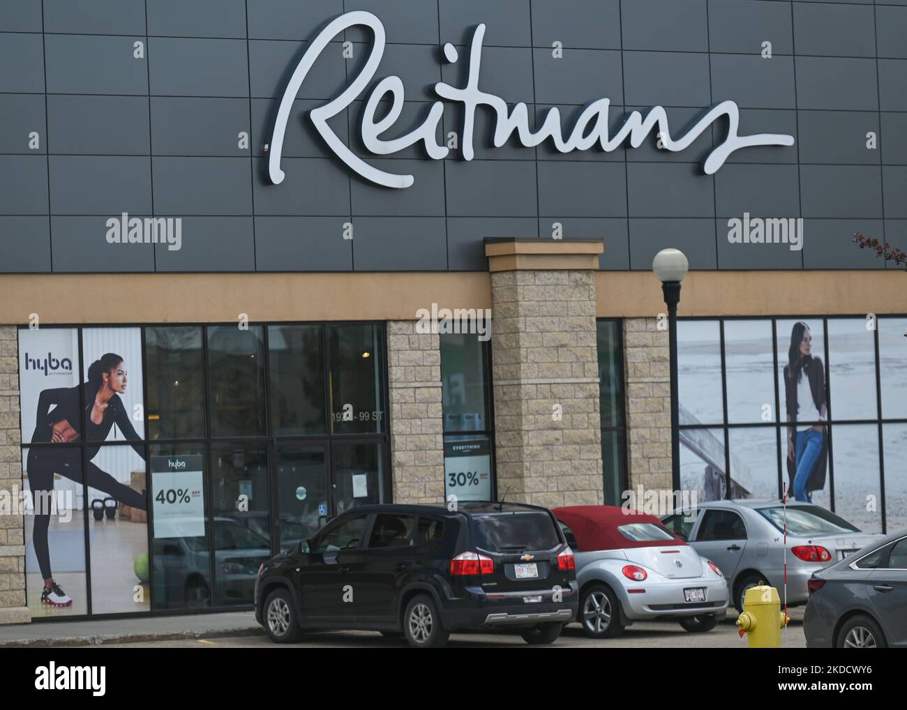 Reitmans shop and logo in South Edmonton Common. Friday, May 20, 2022 ...