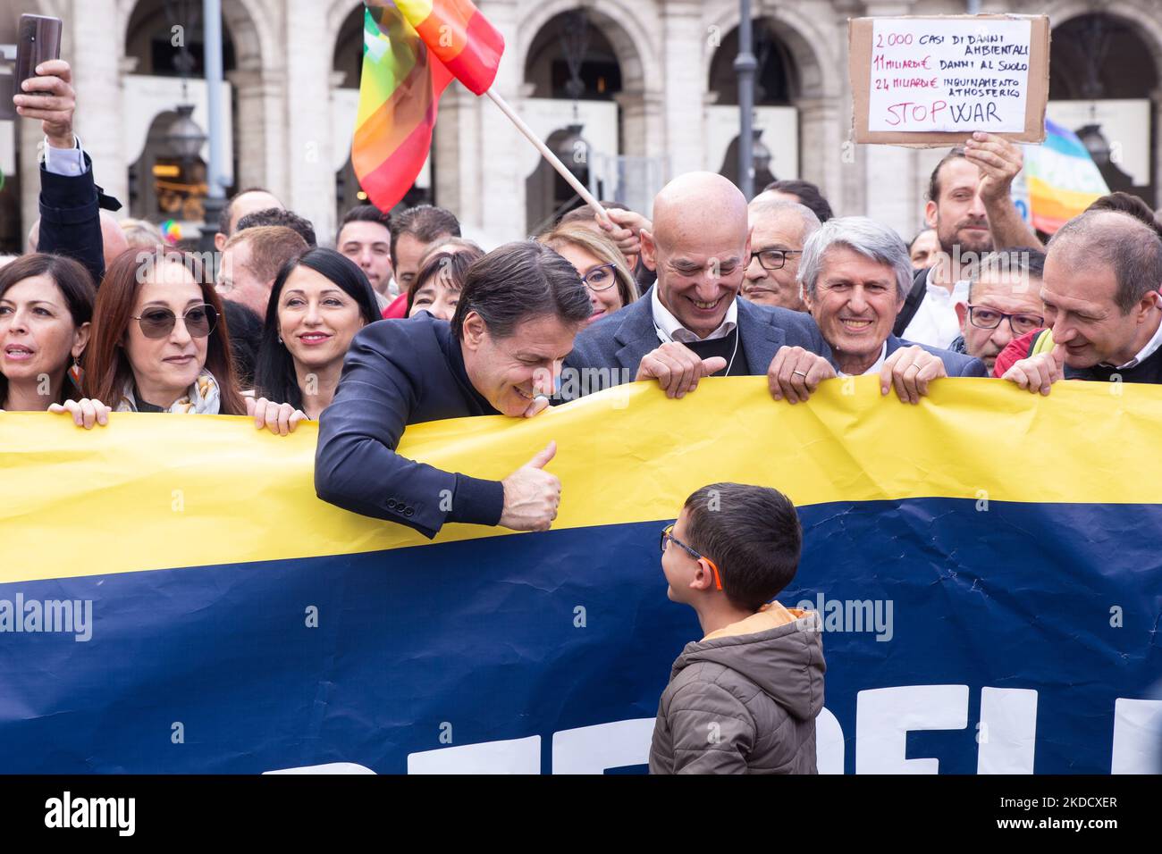 Rome, Italy. 5th Nov, 2022. President of Cinquestelle Movement Giuseppe ...