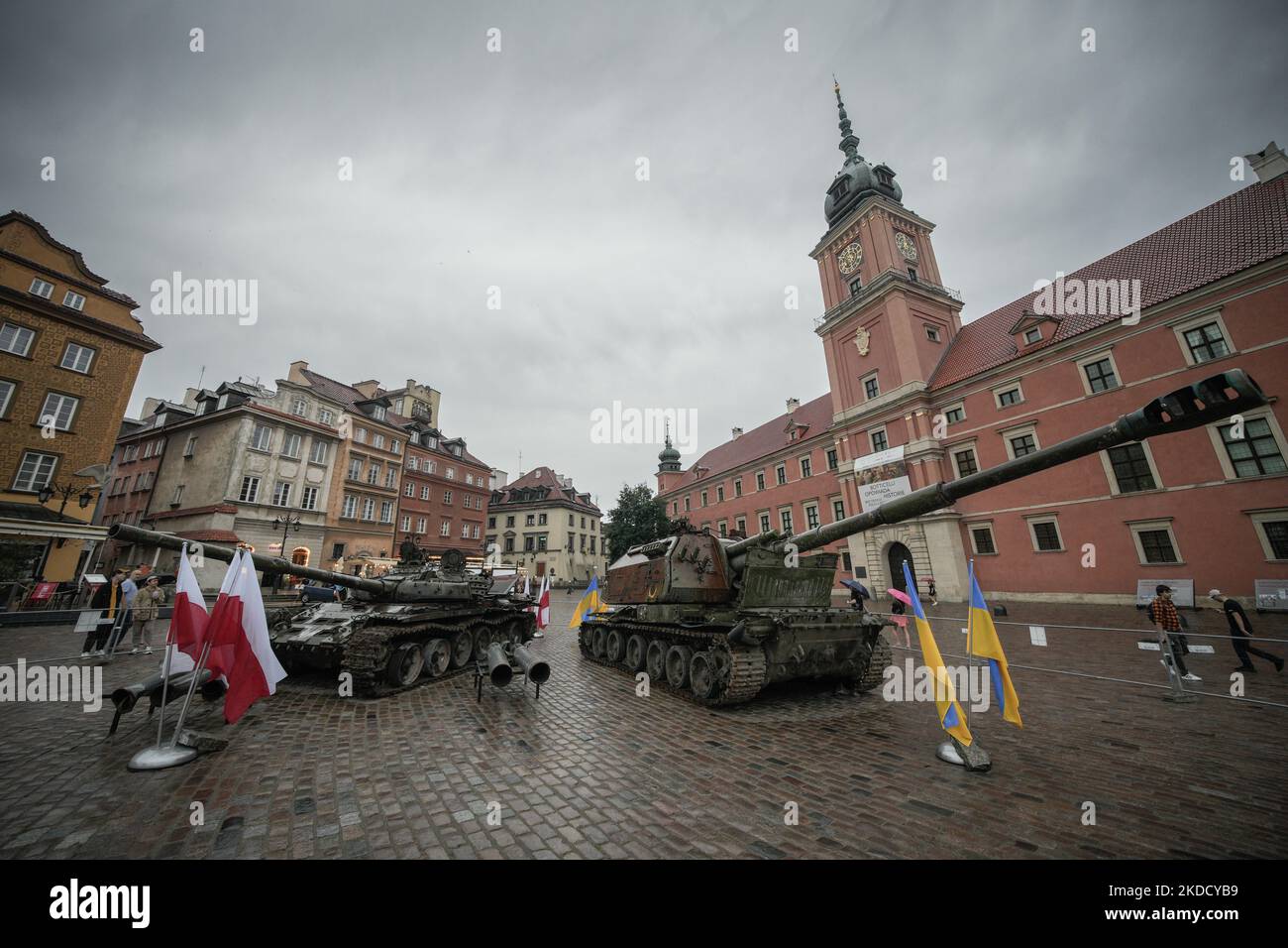 Two Russian tanks put out of service during the invasion of Ukraine are ...