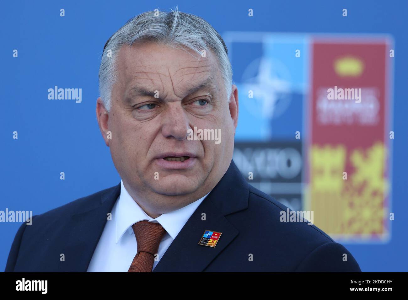 Prime Minister of Hungary Viktor Orban arrives to the venue on the last ...