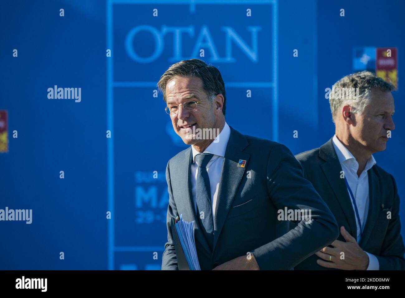 Mark Rutte, Prime Minister of Netherlands, arrives to the NATO Madrid ...