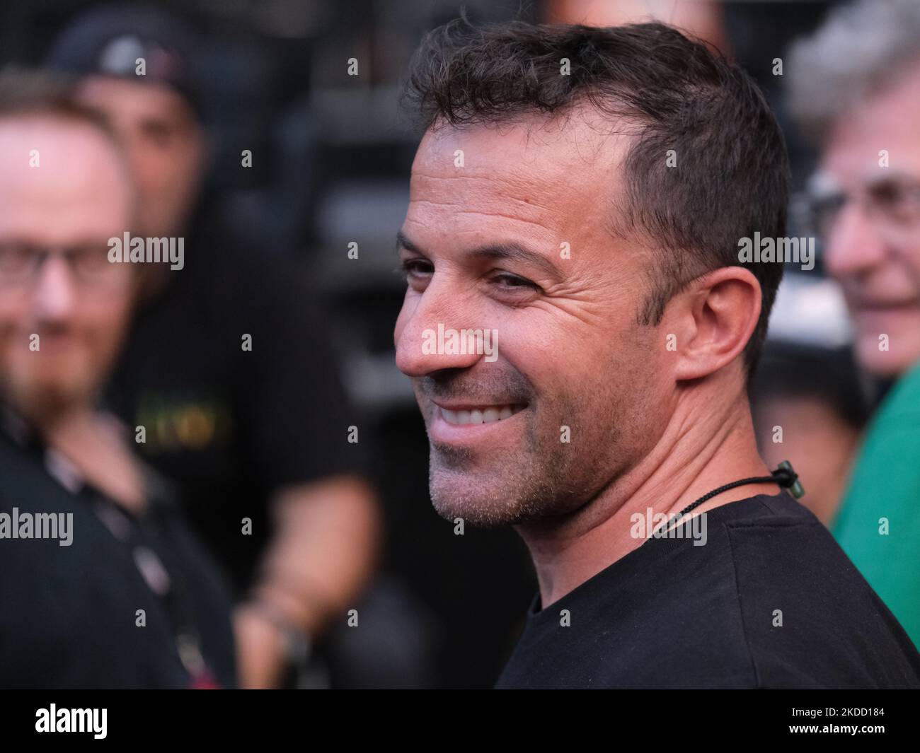 Alex Del Piero attends the Vasco Rossi muci concert in Turin, Italy, on ...