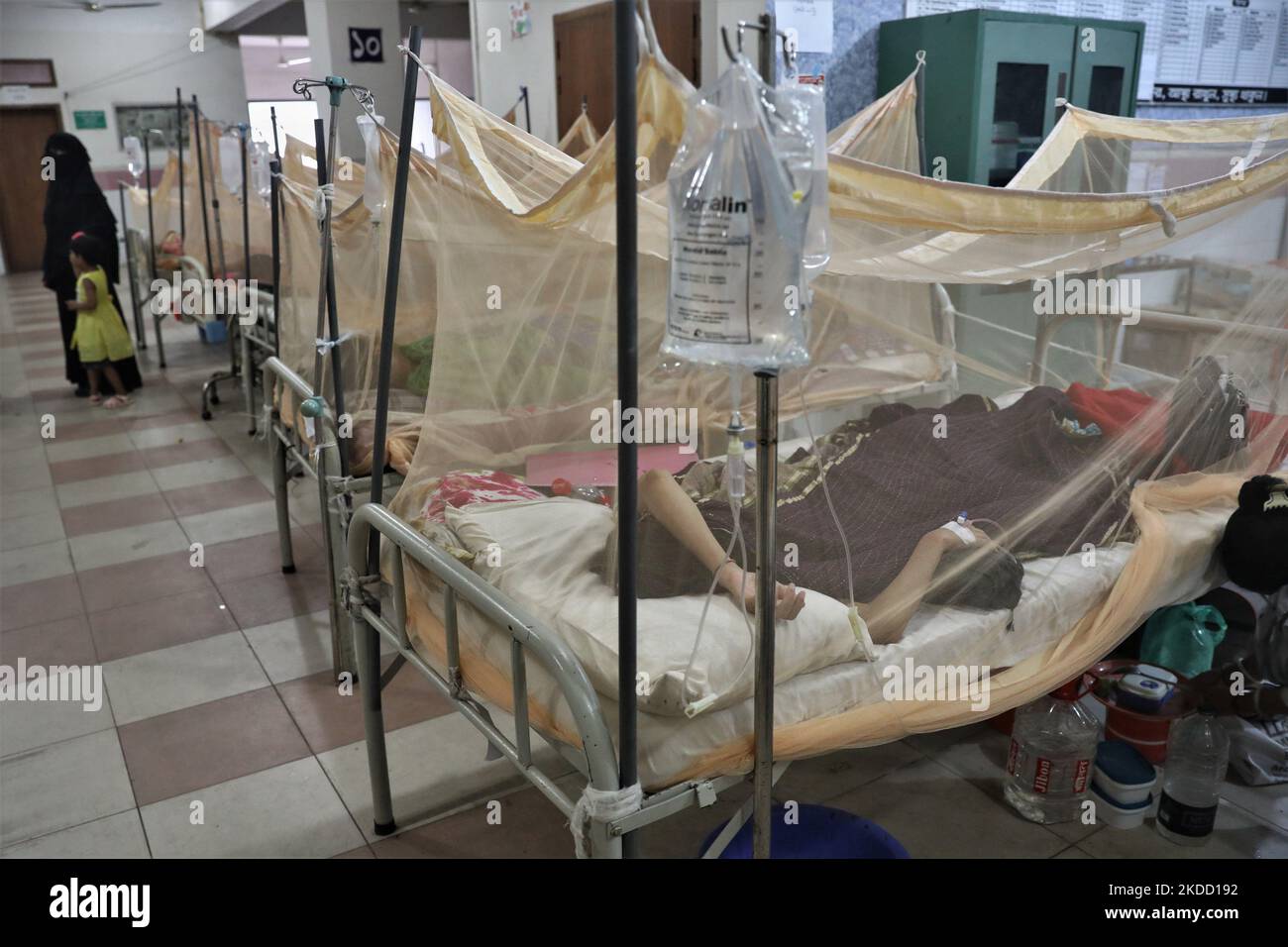 Dengue-infected patients are treated in a special ward of Mugda general ...