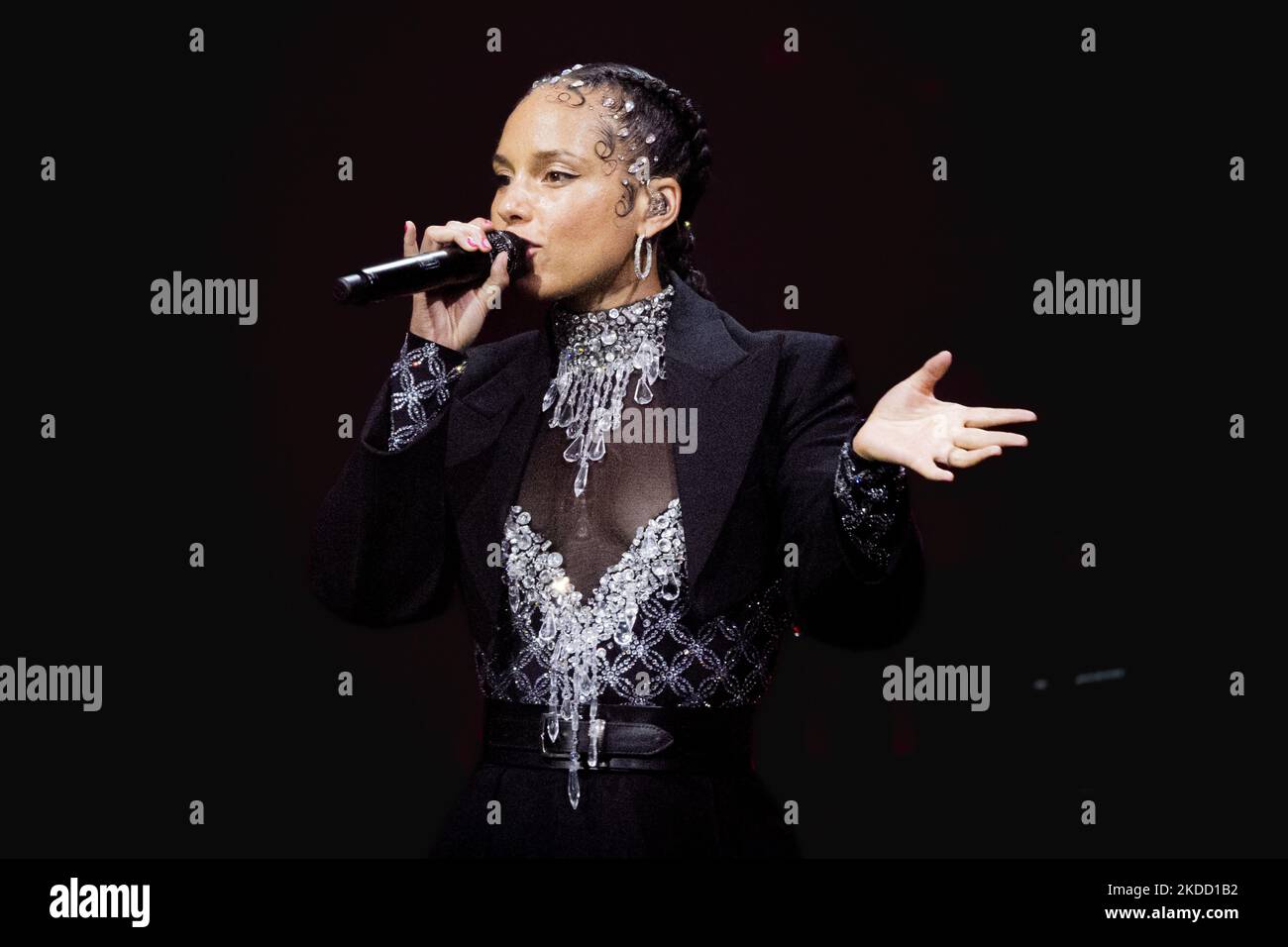 Alicia Keys live concert at Mediolanum Forum in Assago Italy June, 28 ...