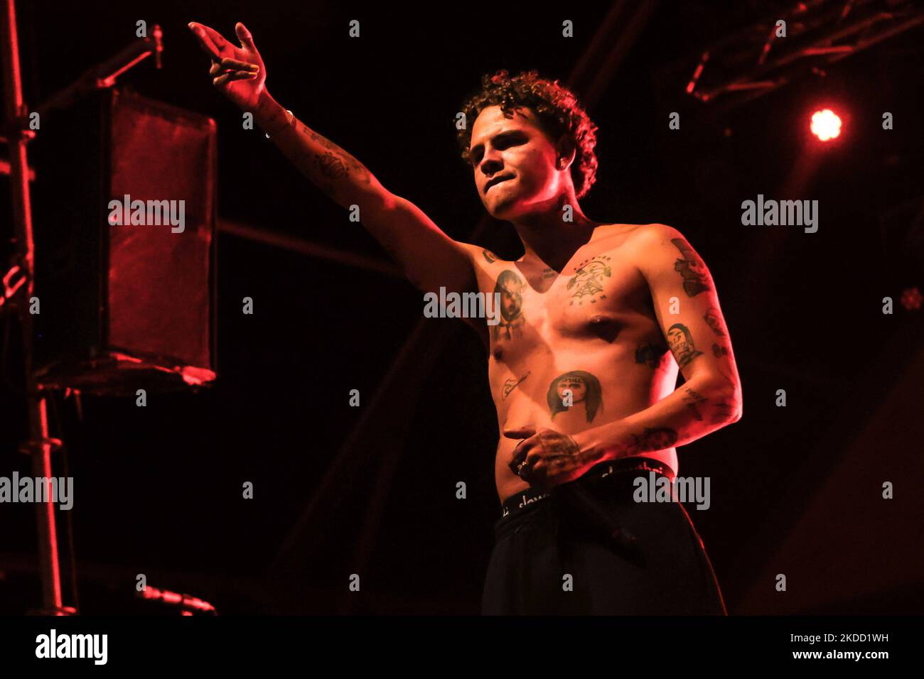 British rapper Slowthai in concert at Circolo Magnolia in Milano, Italy ...