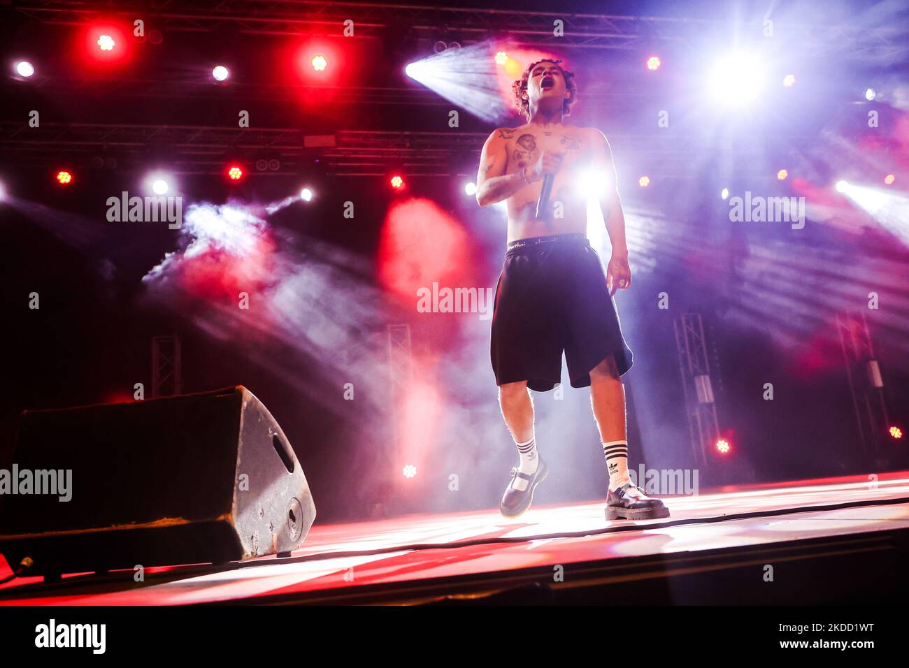 British rapper Slowthai in concert at Circolo Magnolia in Milano, Italy ...