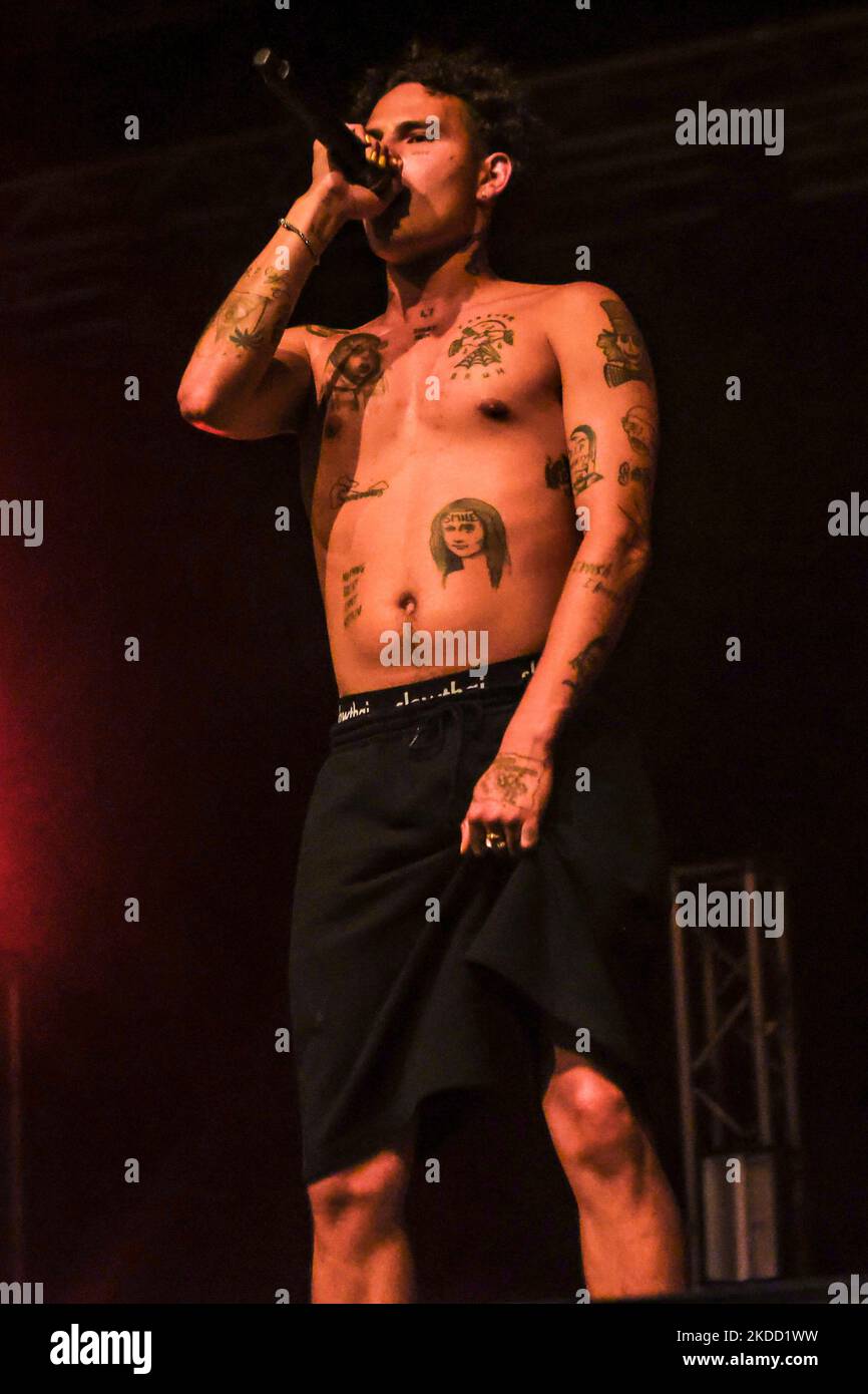British rapper Slowthai in concert at Circolo Magnolia in Milano, Italy ...
