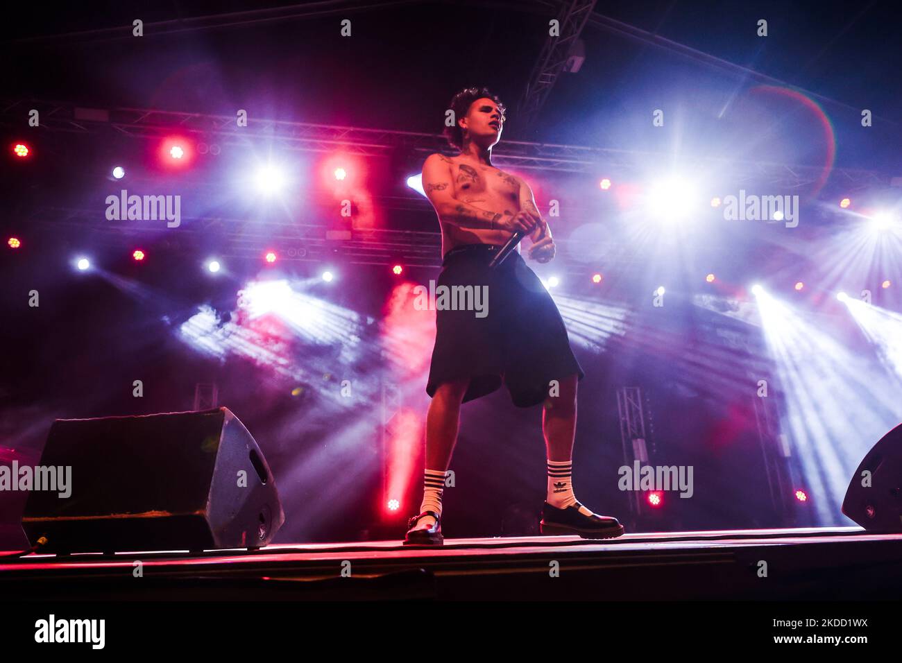 British rapper Slowthai in concert at Circolo Magnolia in Milano, Italy ...