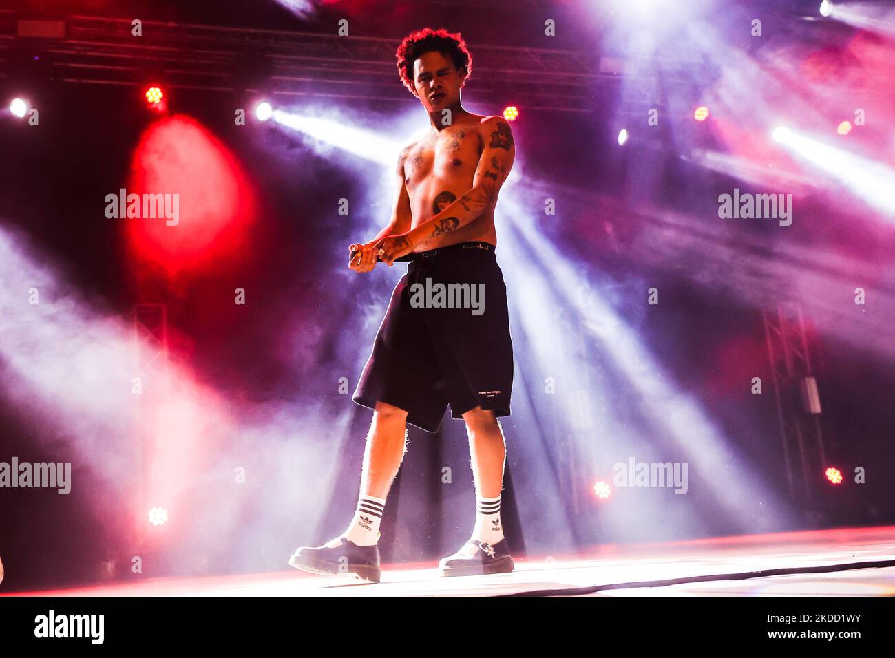 British rapper Slowthai in concert at Circolo Magnolia in Milano, Italy ...