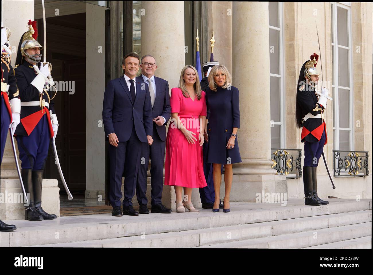 France's President Emmanuel Macron and his wife Brigitte Macron ...