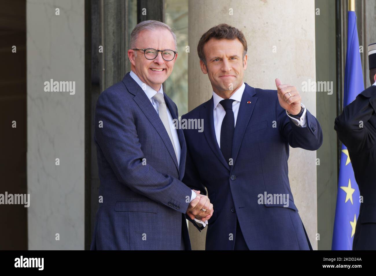 Australia's Prime Minister Anthony Albanese meets France's President ...