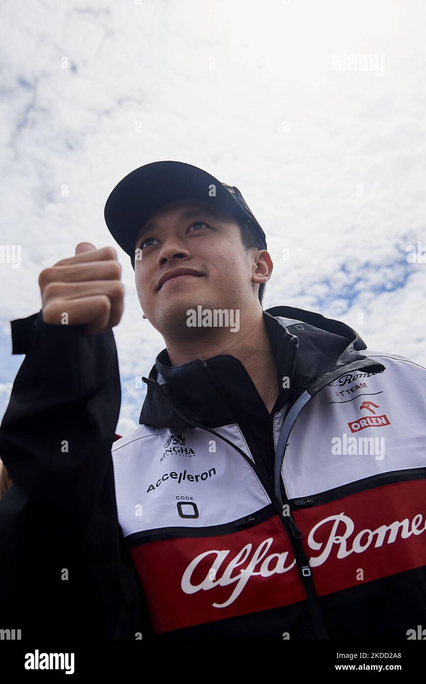 F1 zhou guanyu silverstone 2022 hi-res stock photography and images - Alamy