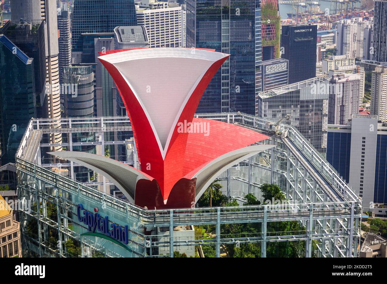 Market Street Tower or Capitagreen, designed by architect Toyo Ito with ...