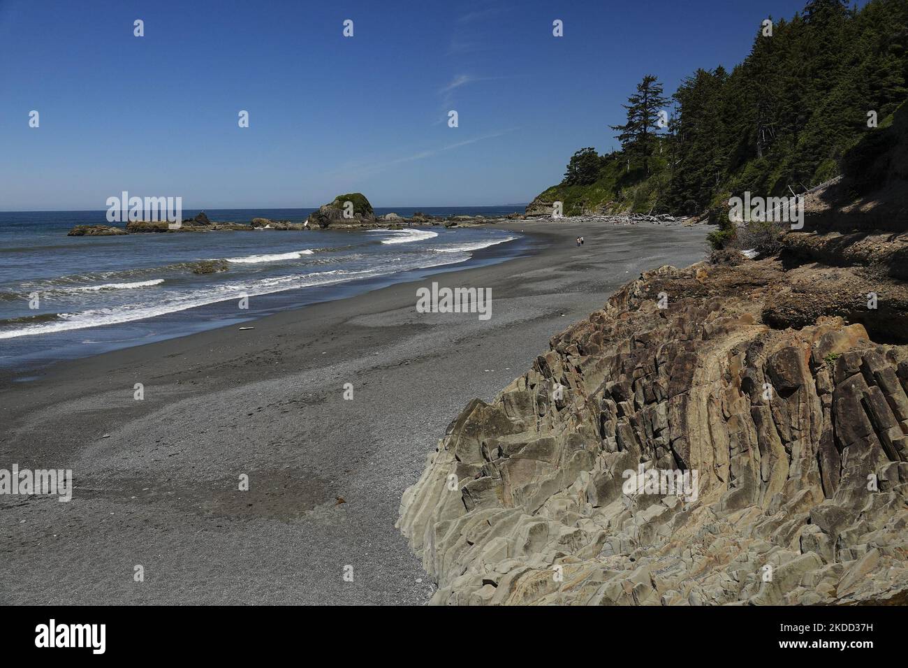 View of Kalaloch Beach 4 in Olympic National Park in Washington State ...