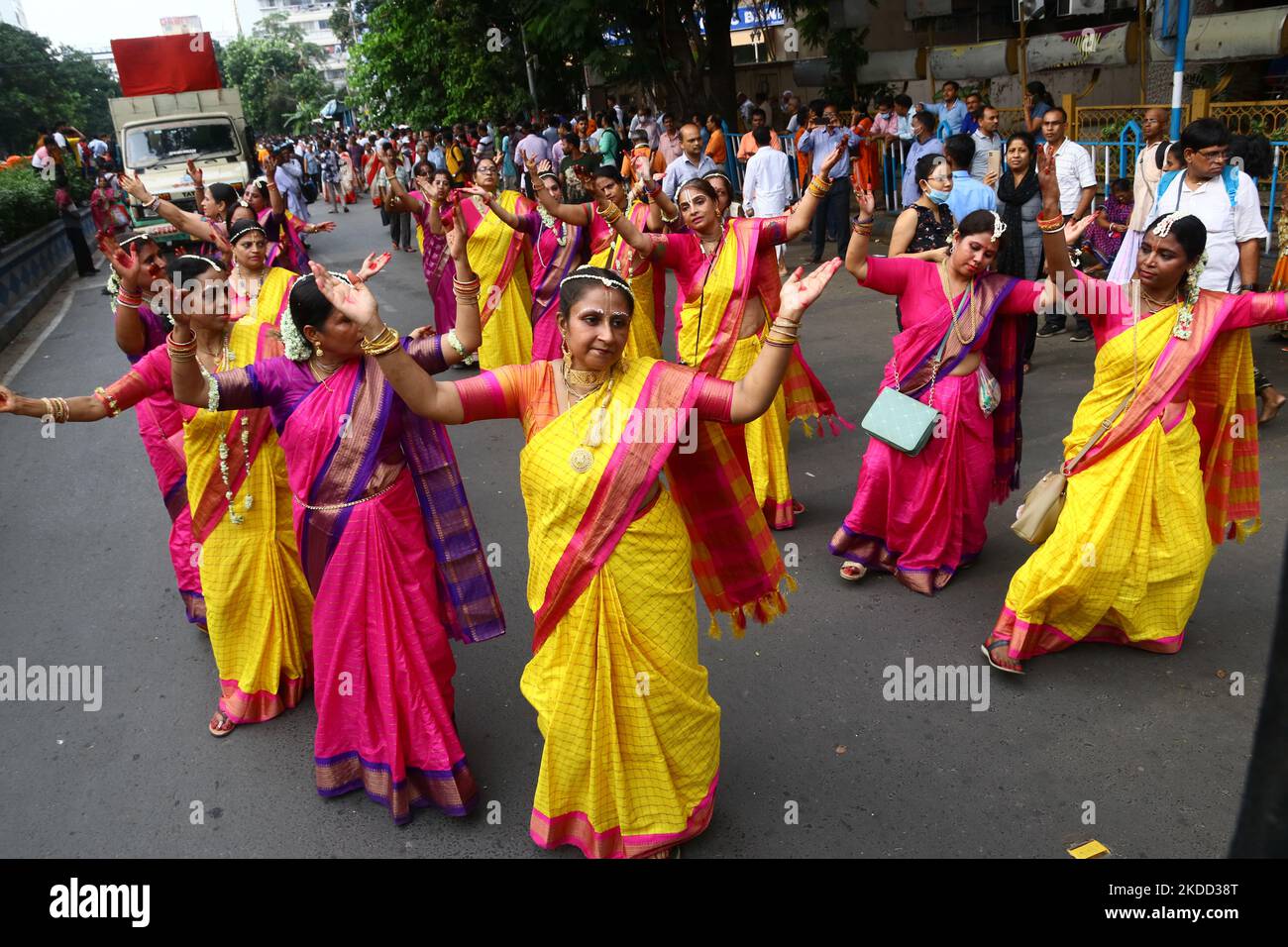 Hindu devotees take part in the annual Rath Yatra, or chariot festival ...