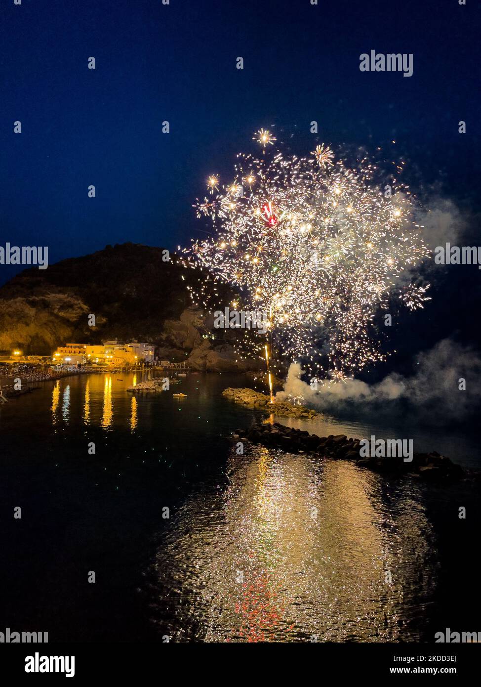 Fireworks in Serrara Fontana, in the island of Ischia, Italy, on June ...