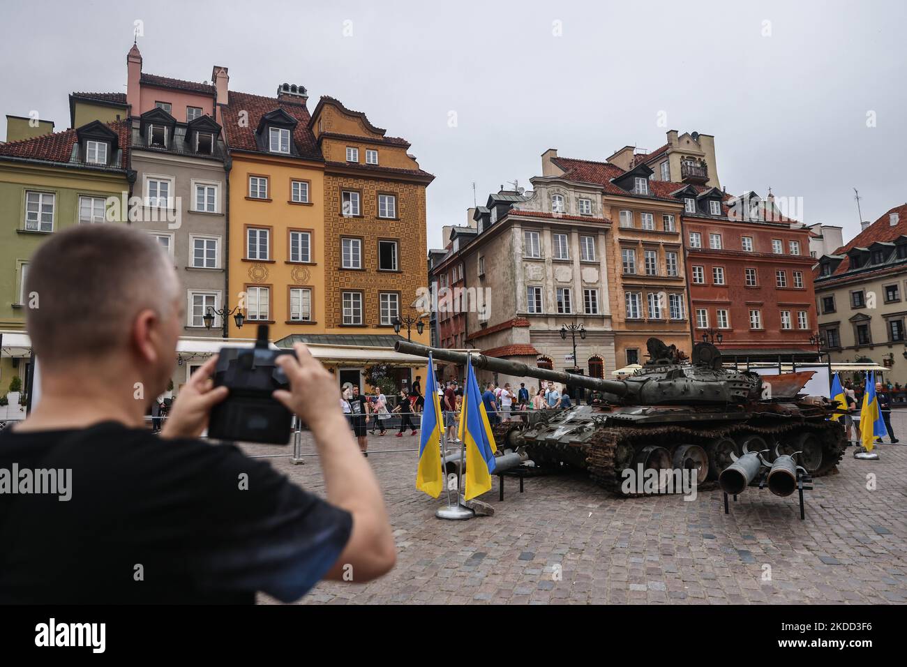 Russian tanks destroyed on the battlefields of Ukraine are seen as part ...