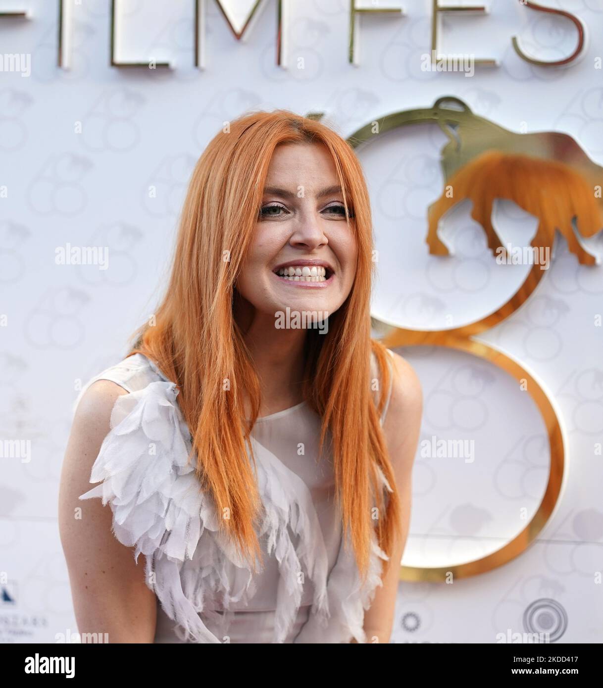 Noemi on the red carpet of the Taormina Film Fest on the last evening ...