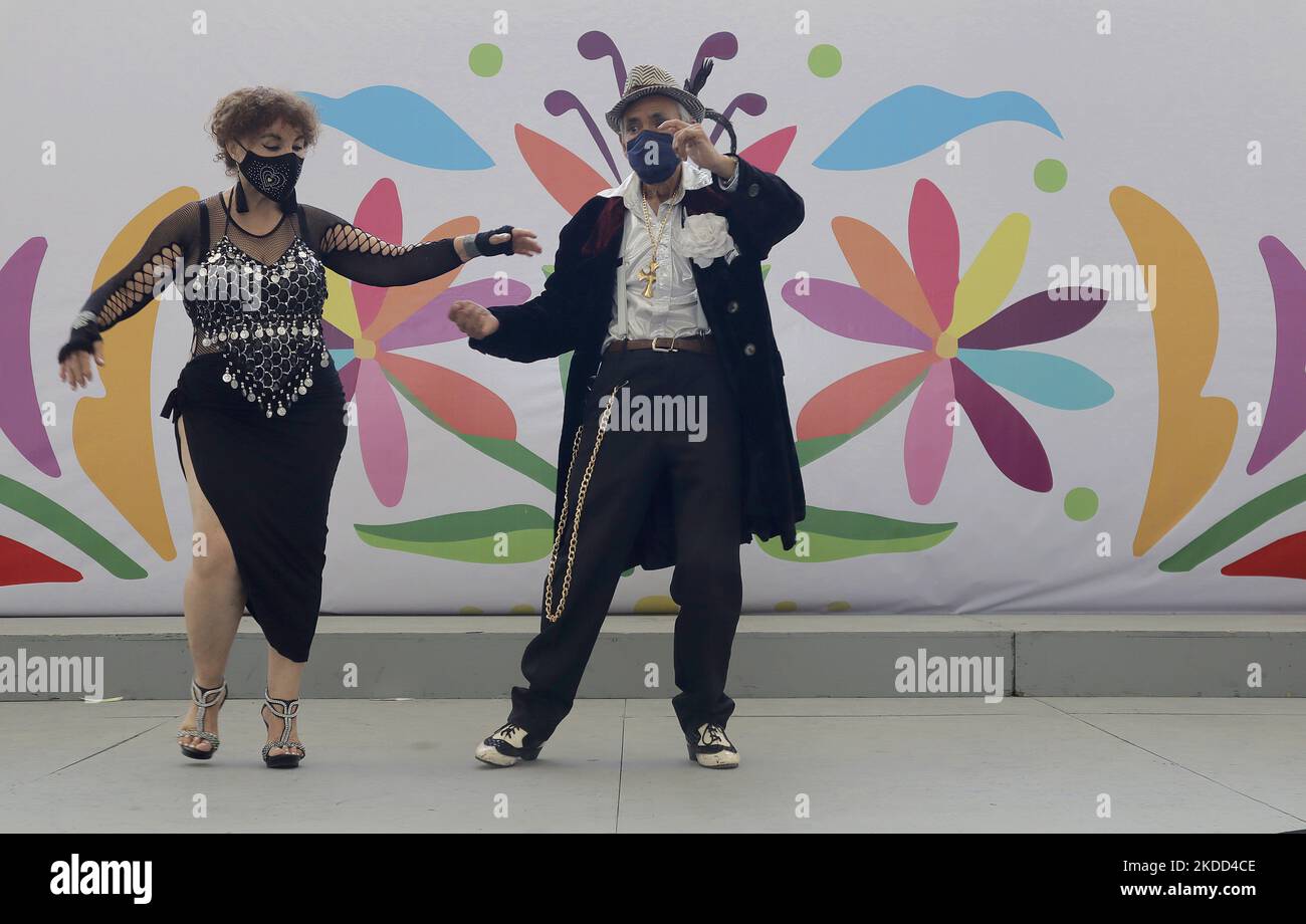Older adults dance danzón during the inauguration of the Fair of ...
