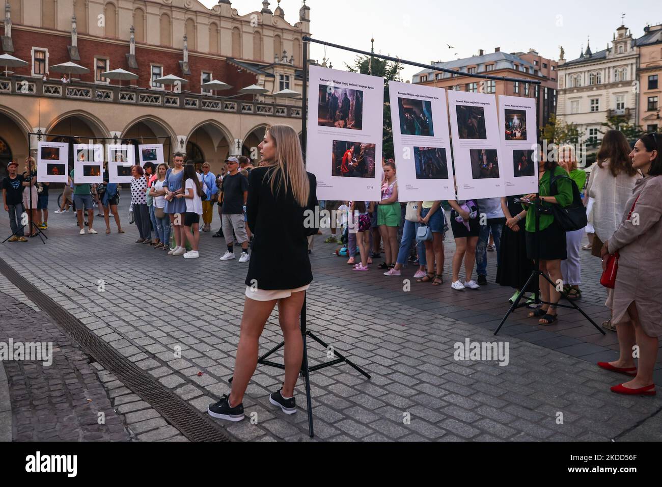 People are watching pictures by Azov soldier-photographer Dmytro 'Orest ...