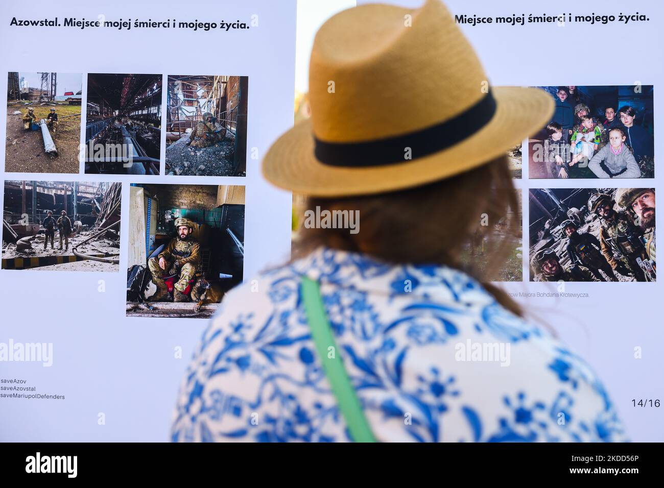 People are watching pictures by Azov soldier-photographer Dmytro 'Orest ...