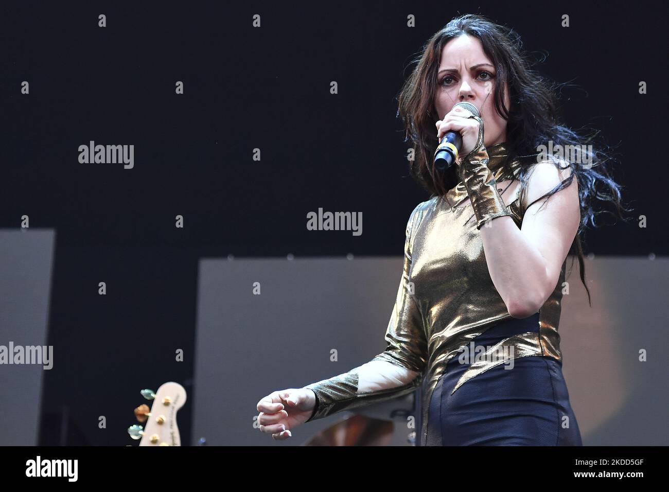 Delila Paz of The Last Internationale, during the opening concert of ...