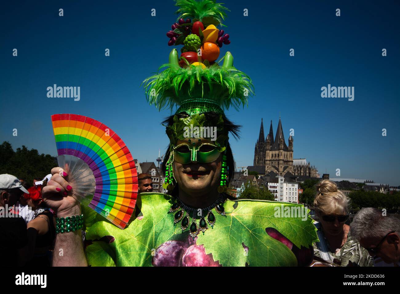 a member of LGBT community poses for the picture during annual CSD ...