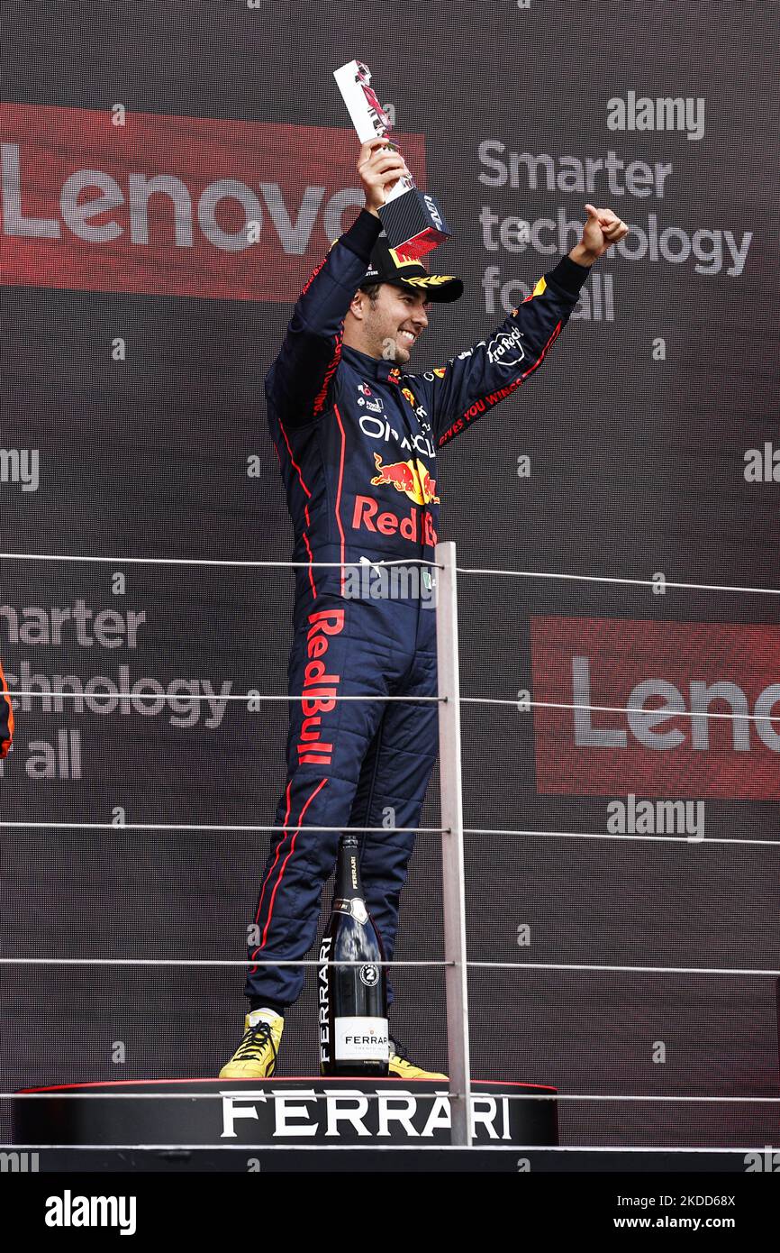 Sergio Perez, Oracle Red Bull Racing, portrait podium during the ...