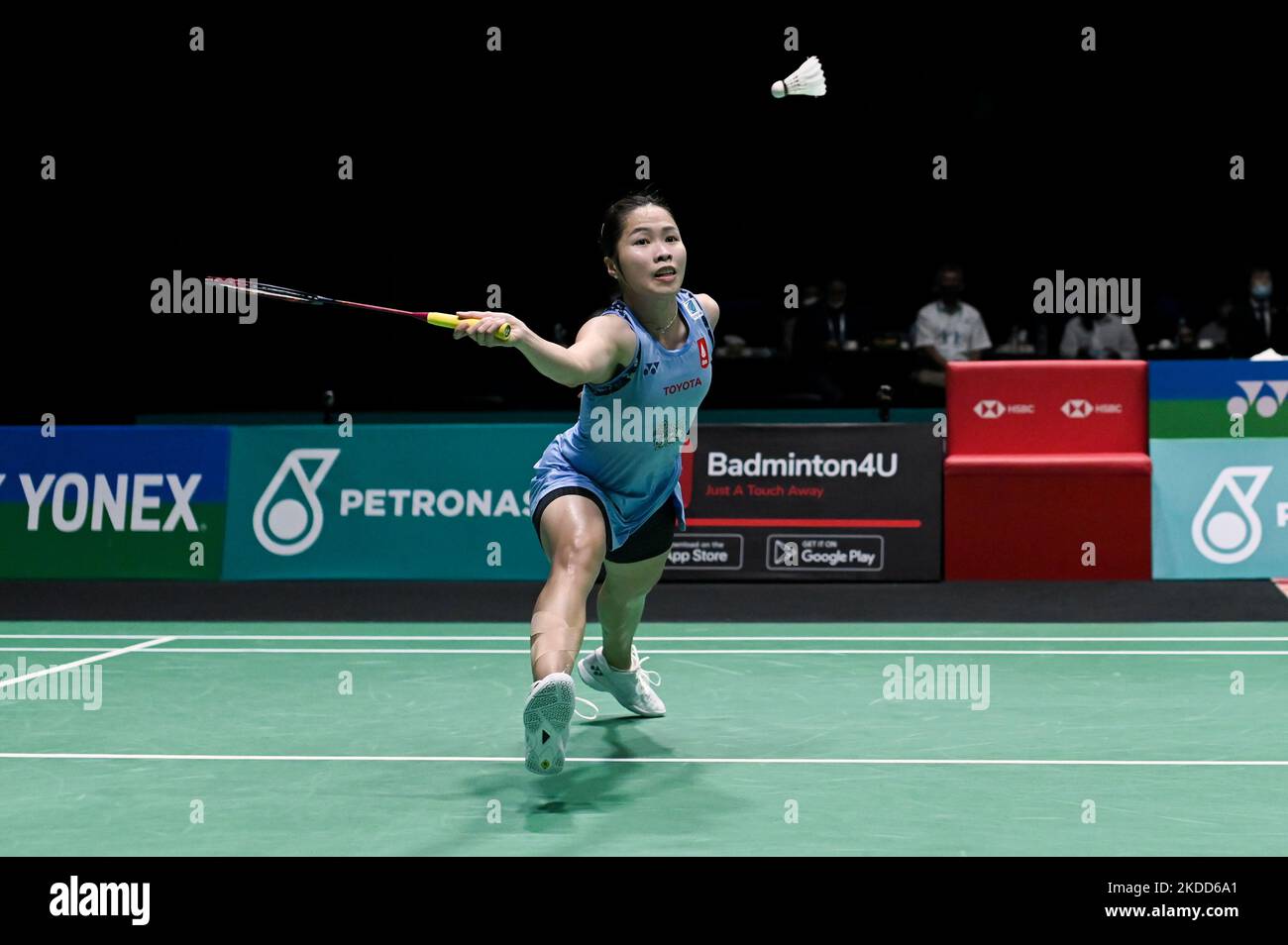 Ratchanok Intanon of Thailand competes in the Womens Singles Finals ...
