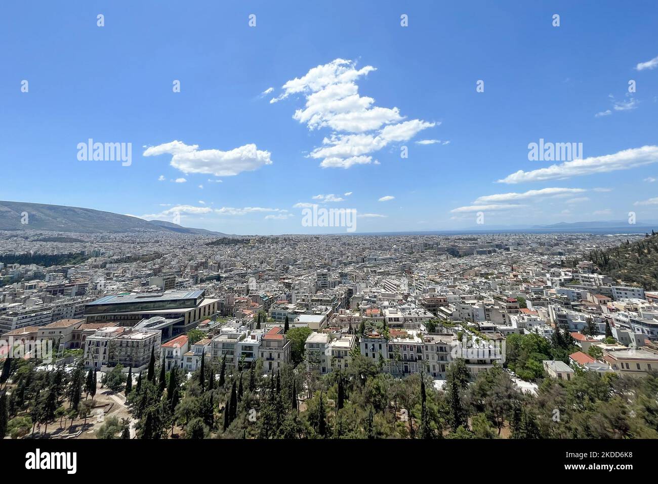 A general view of Athens city centre on 4 July 2022. (Photo by Giannis ...