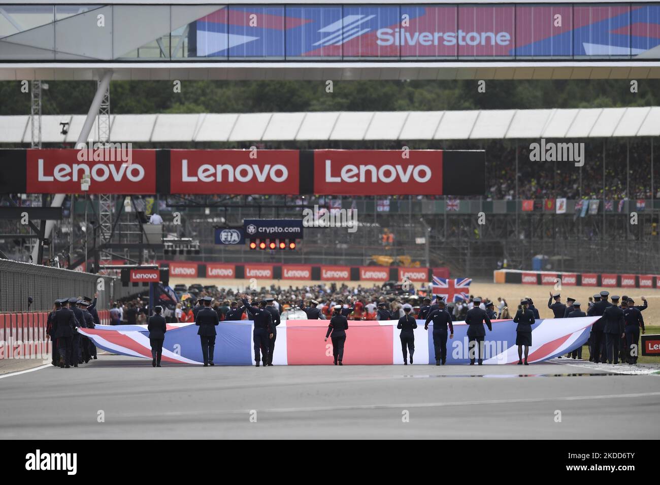 General view of the grid during the race of the F1 Grand Prix of Great ...