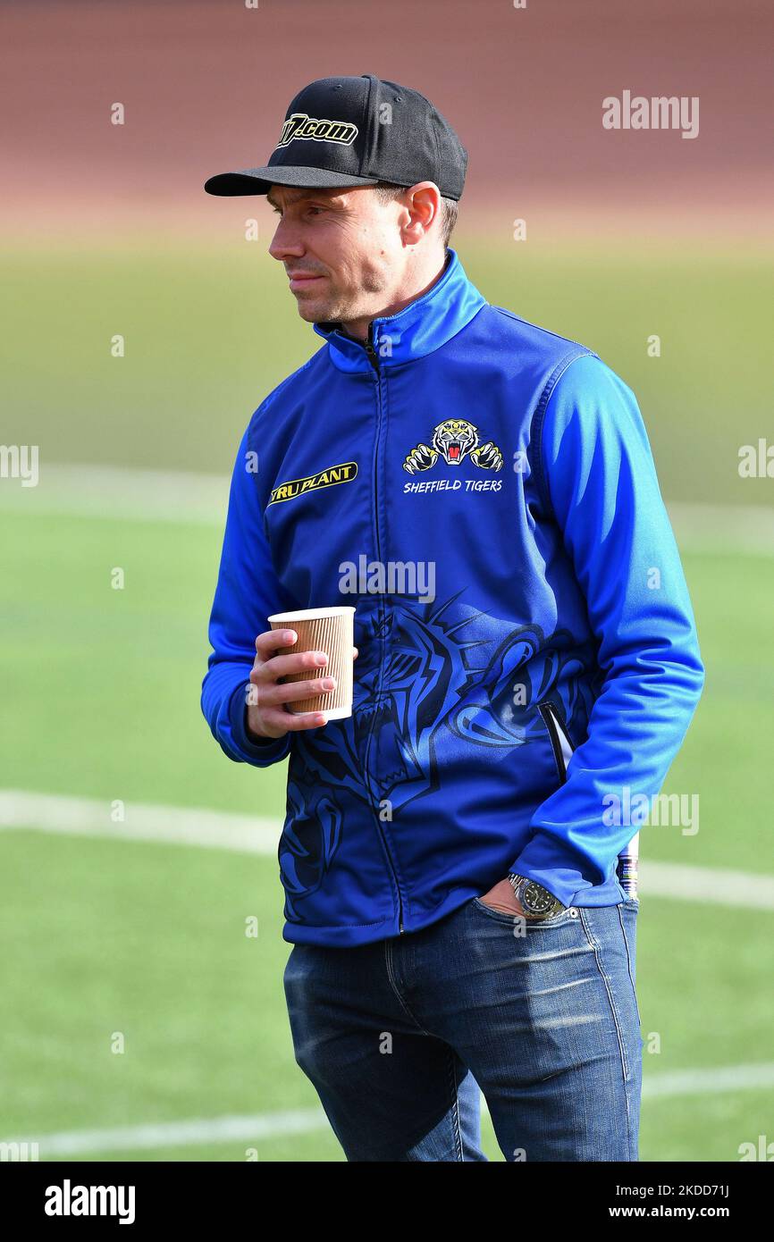 Simon Stead (Team Manager) of Sheffield ‘TruPlant’ Tigers during the ...