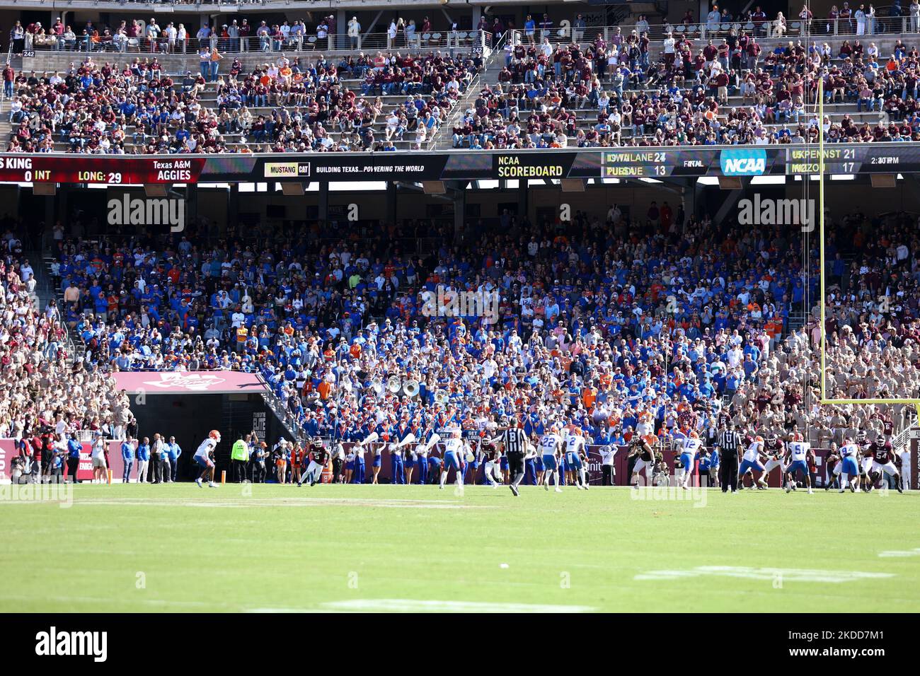 November 5, 2022: A mass of Florida Gators fans in the southeast corner ...