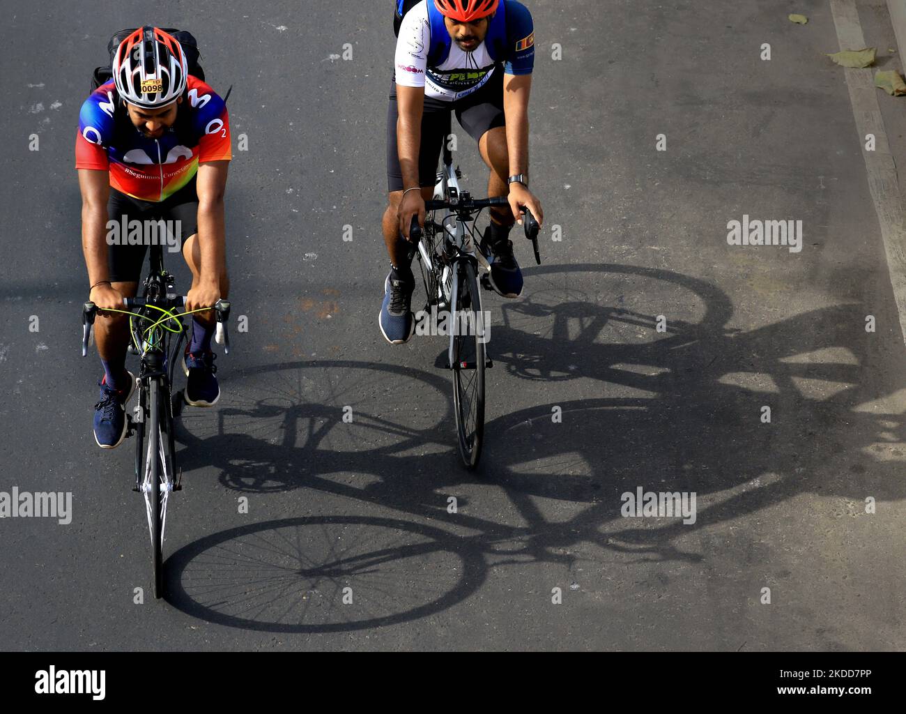 Sri Lankans use bicycles as an alternative transportation method to come to work due to the fuel ...