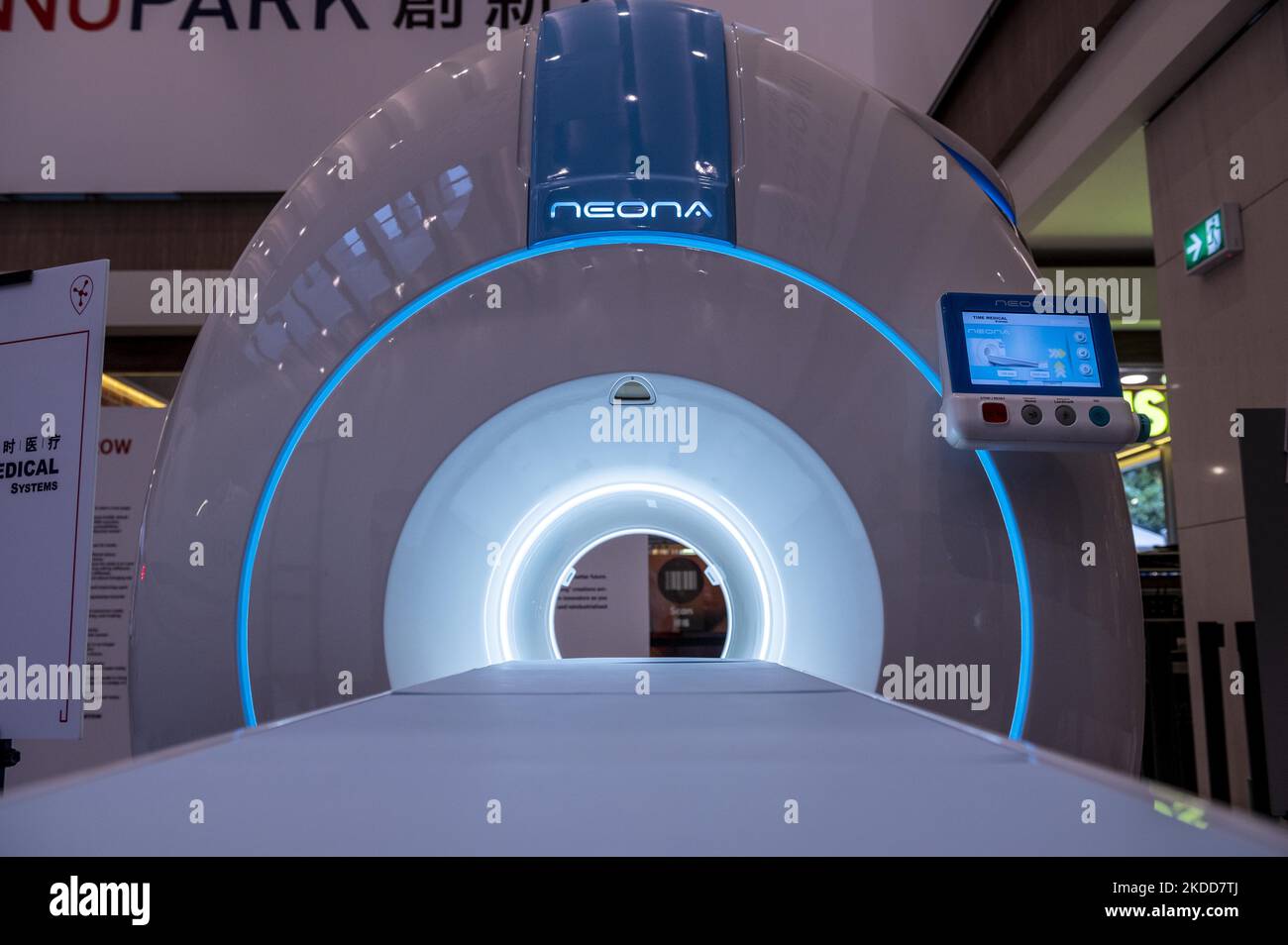 NEONA MRI on display inside an Exhibition in Science Park on July 6 ...