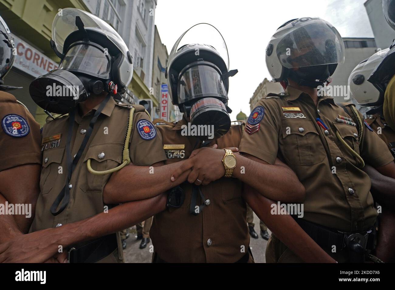 The Samagi Govi Jana Balawegaya held an protest demanding the ...