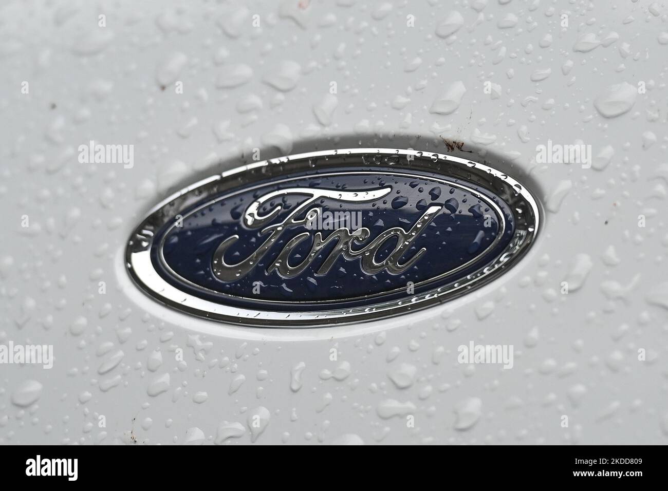 FORD logo seen on Ford vehicle parked in Krakow center. On Tuesday ...