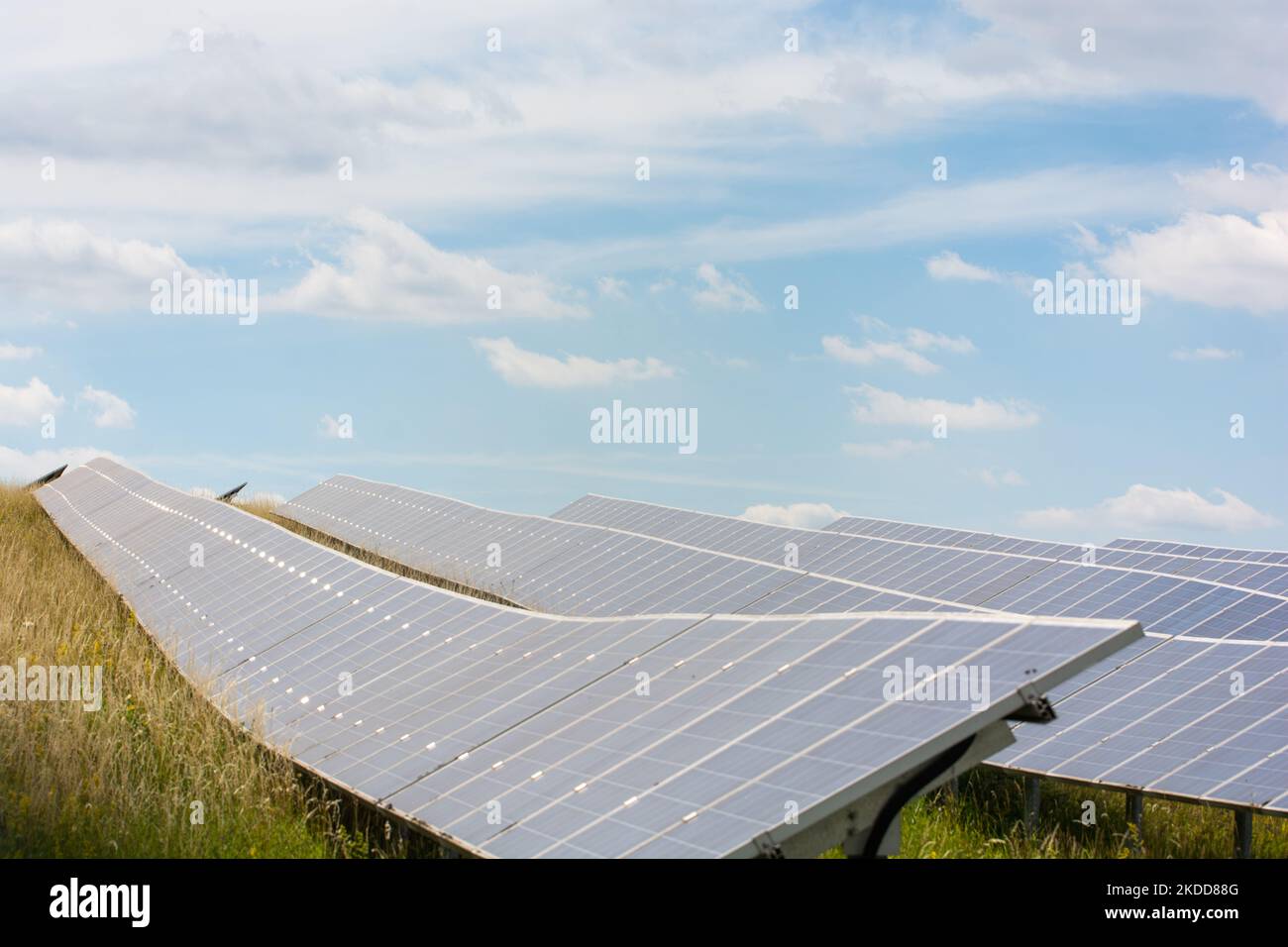general view of Inden Solar park is seen at Solarpark Inden in ...