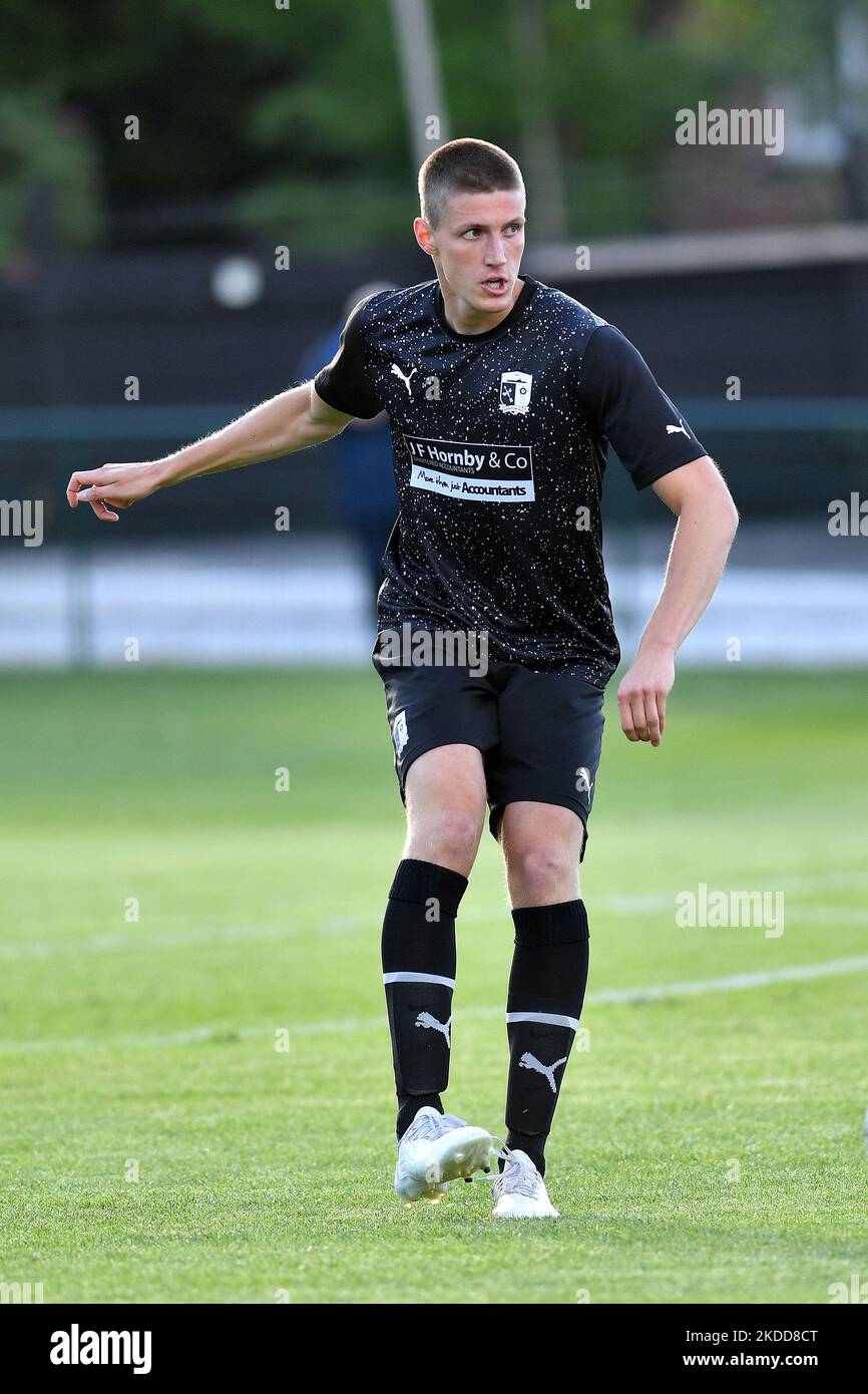 Pre season friendly match hurst cross stadium hi-res stock photography ...