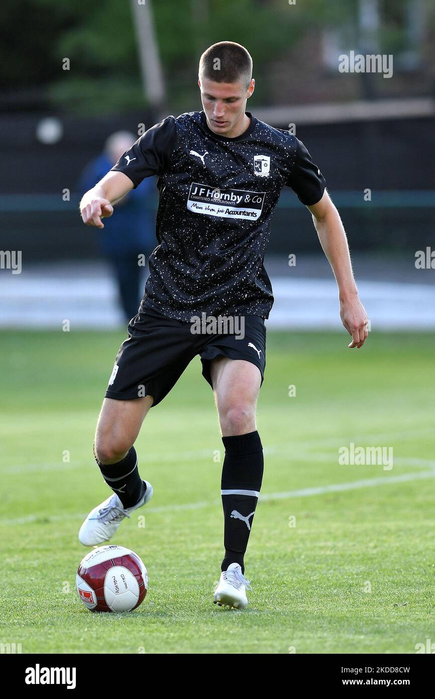 Pre season friendly match hurst cross stadium hi-res stock photography ...
