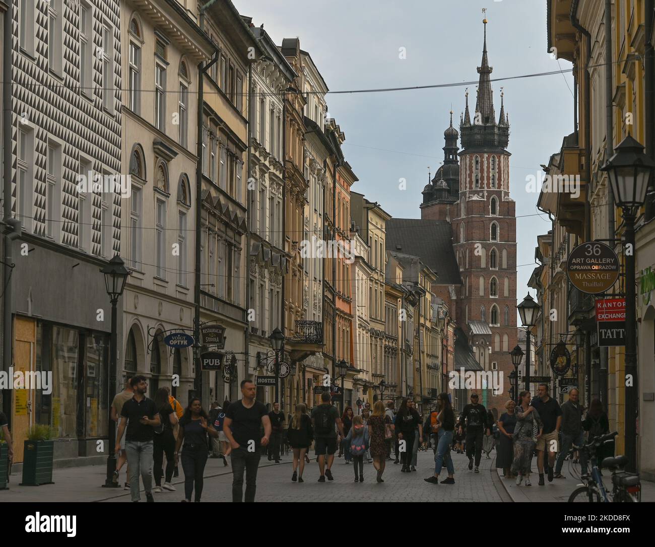 Busy florianska street hi-res stock photography and images - Alamy