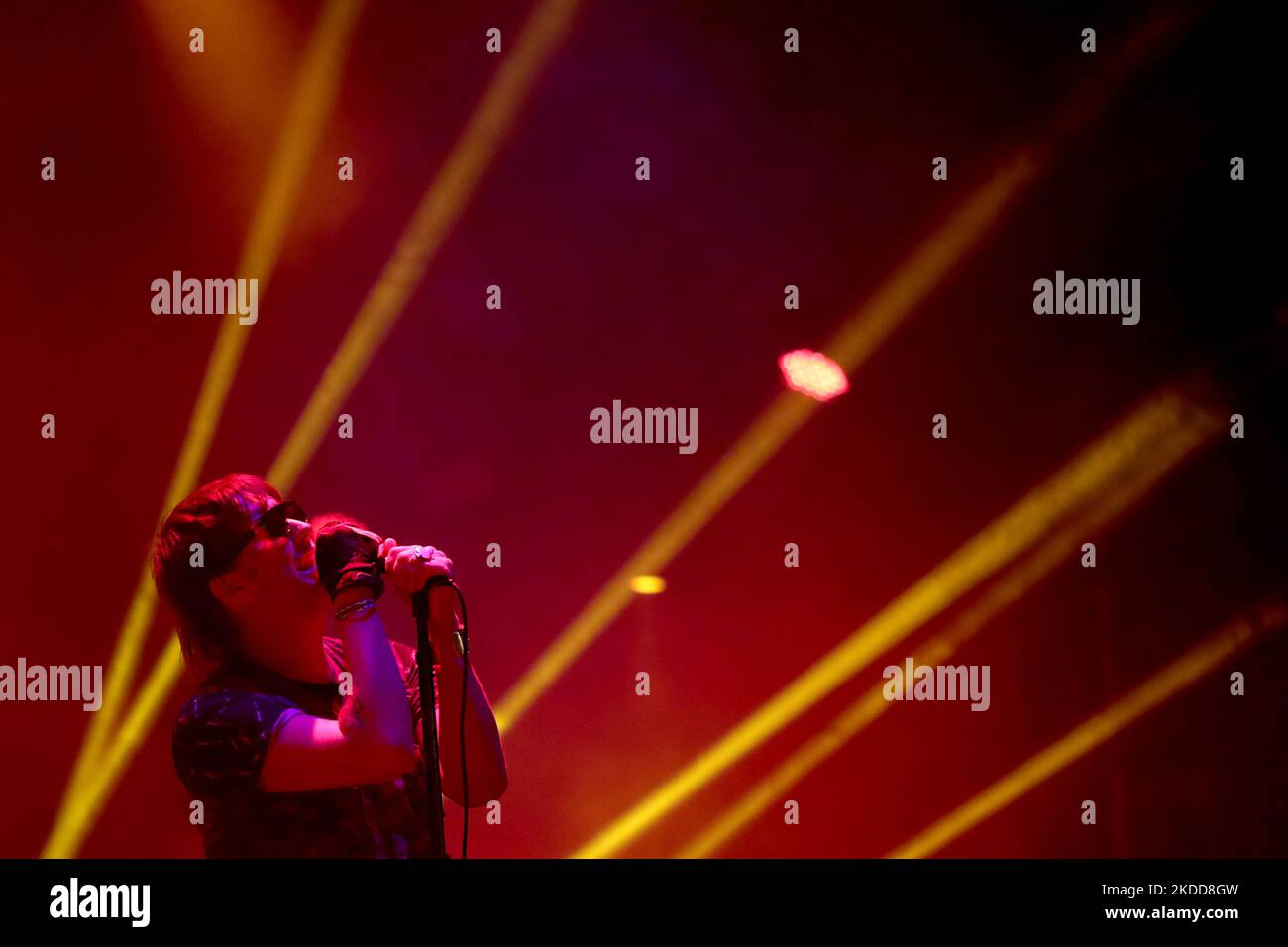 US rock band The Strokes lead singer Julian Casablancas performs on the ...