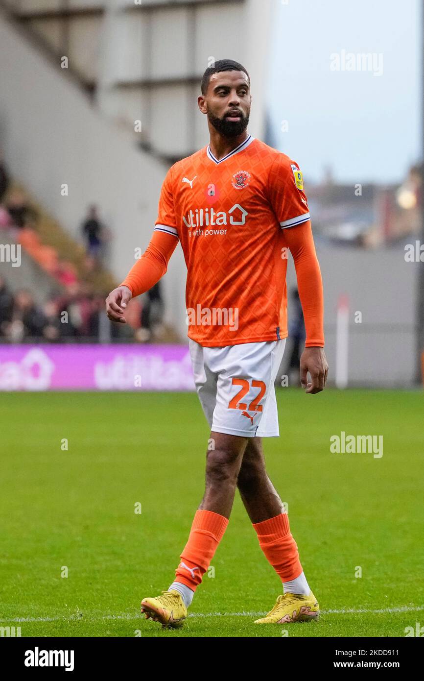 CJ Hamilton #22 of Blackpoolduring the Sky Bet Championship match ...