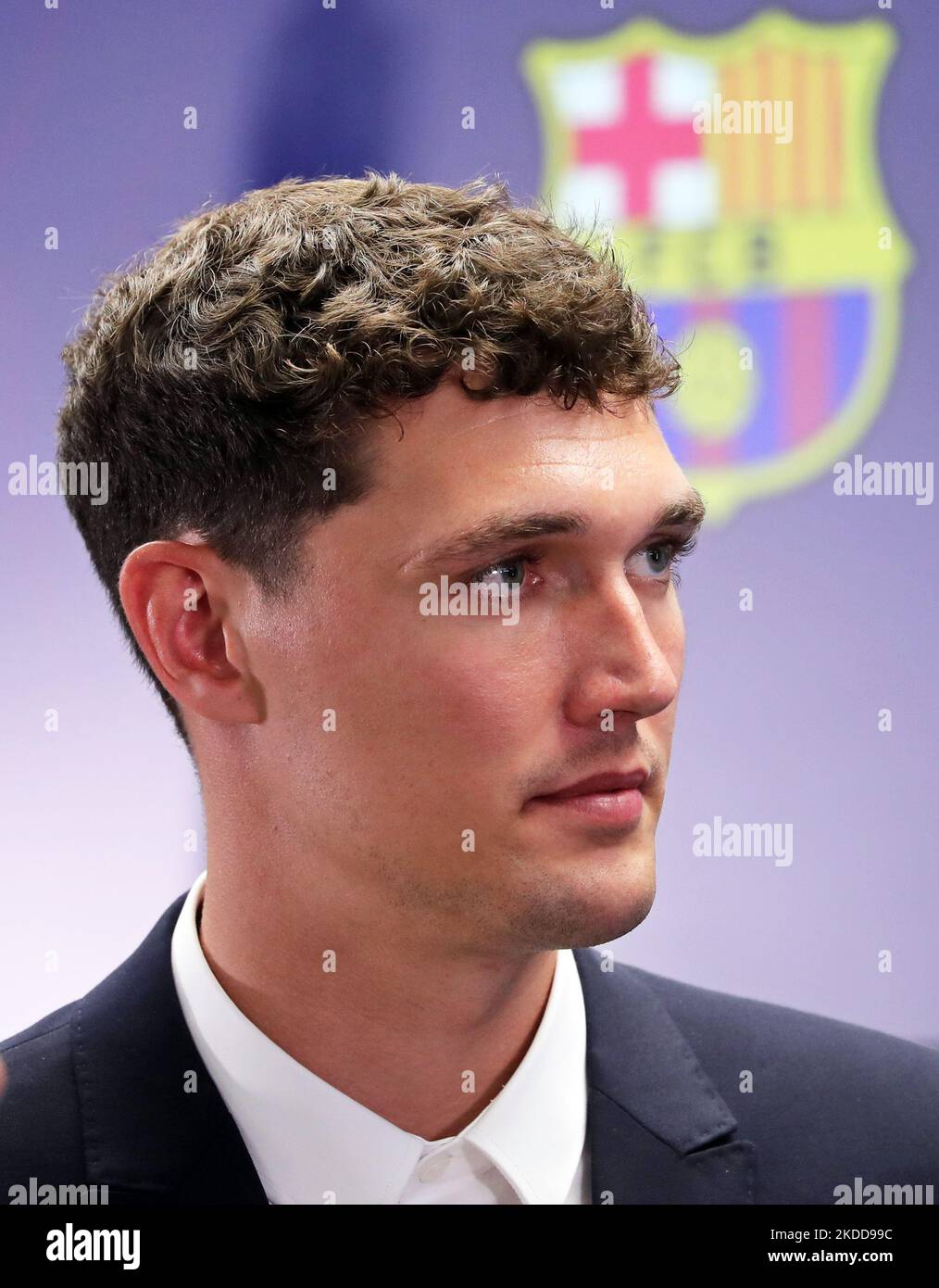 Andreas Christensen during his presentation as a new player of FC ...